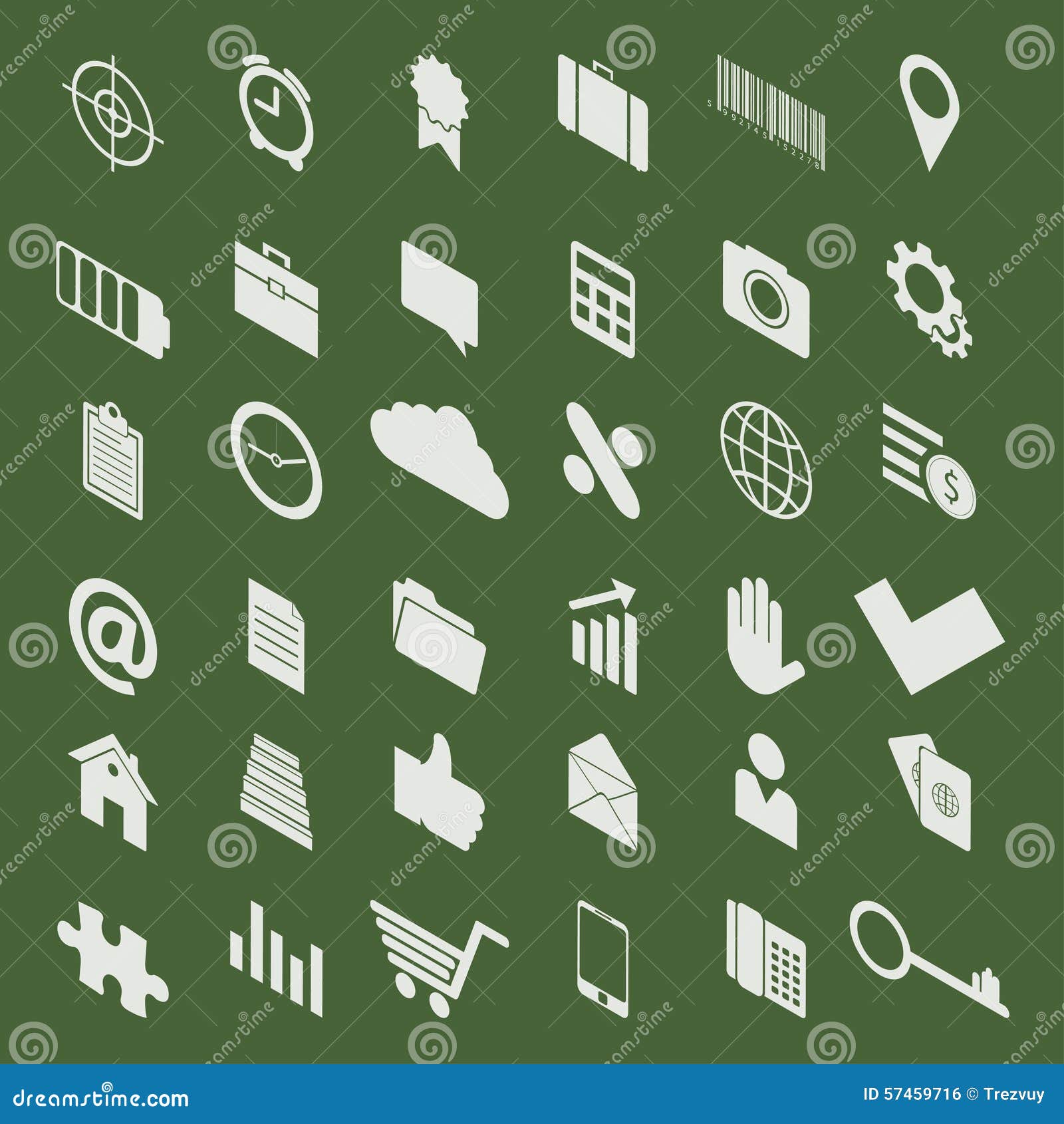 Vector Modern Isometric Icons Set Stock Vector - Illustration of hand ...