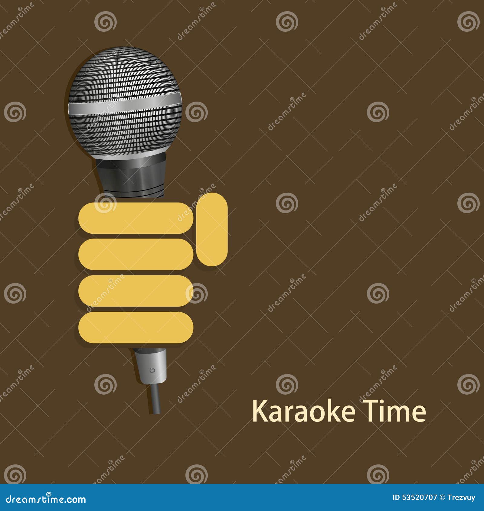 Vector Modern Karaoke Time Background. Stock Vector - Illustration of ...