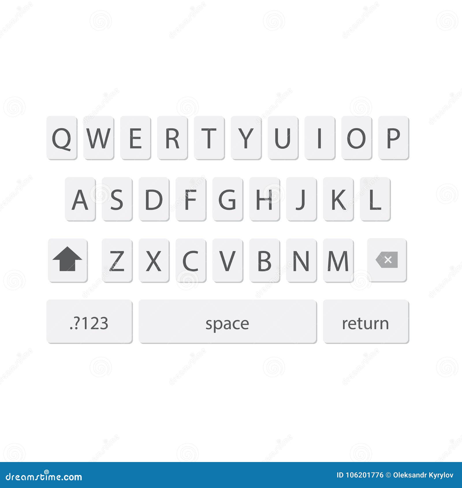 Vector Modern Keyboard of Smartphone, Alphabet Buttons Stock ... Vector Modern Keyboard of Smartphone, Alphabet Buttons Stock ...