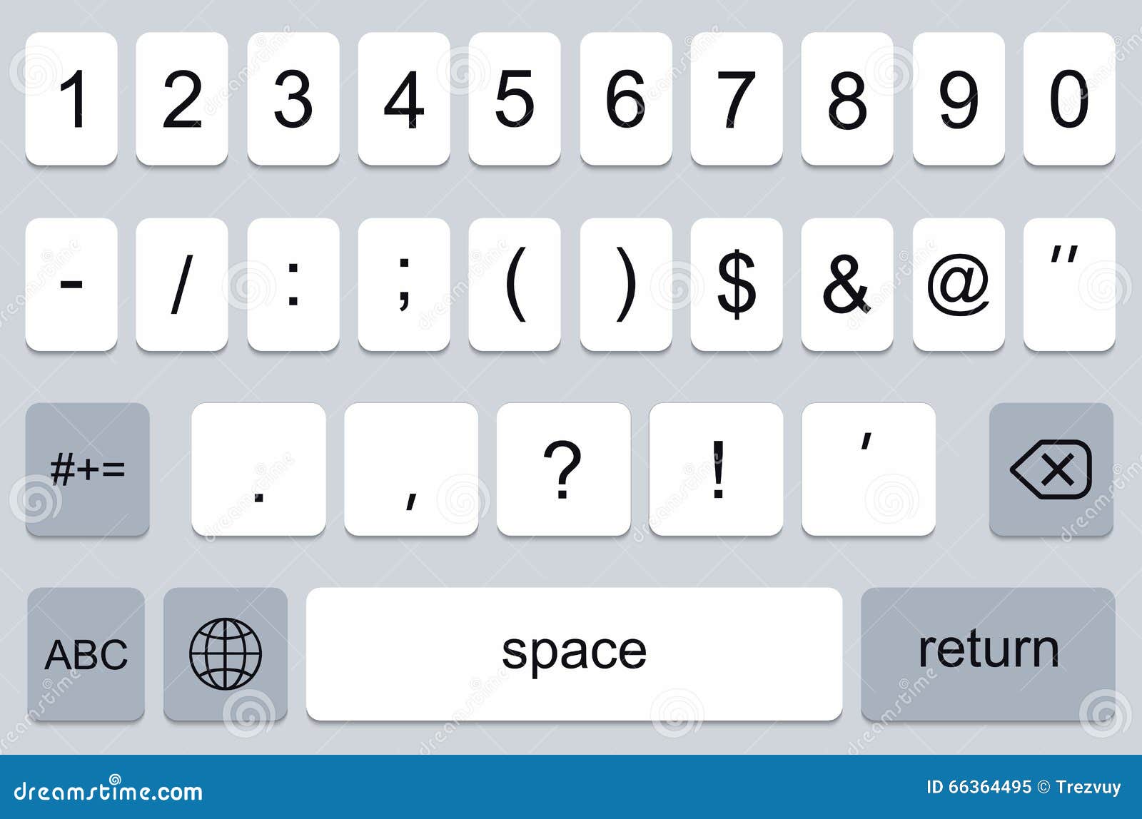 Vector Modern Keyboard Of Smartphone Stock Vector Illustration Of