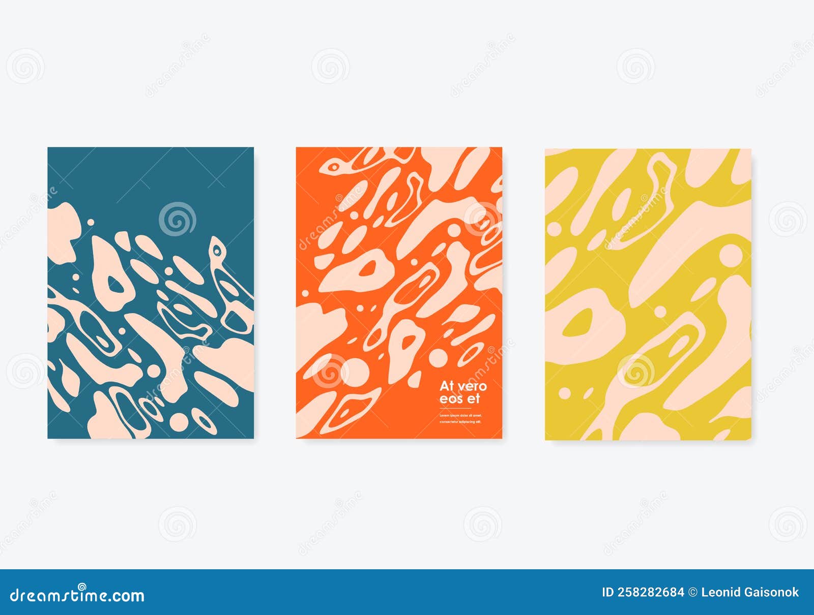 Vector Modern Landscape Geodesy and Topography Map. Cover Template ...