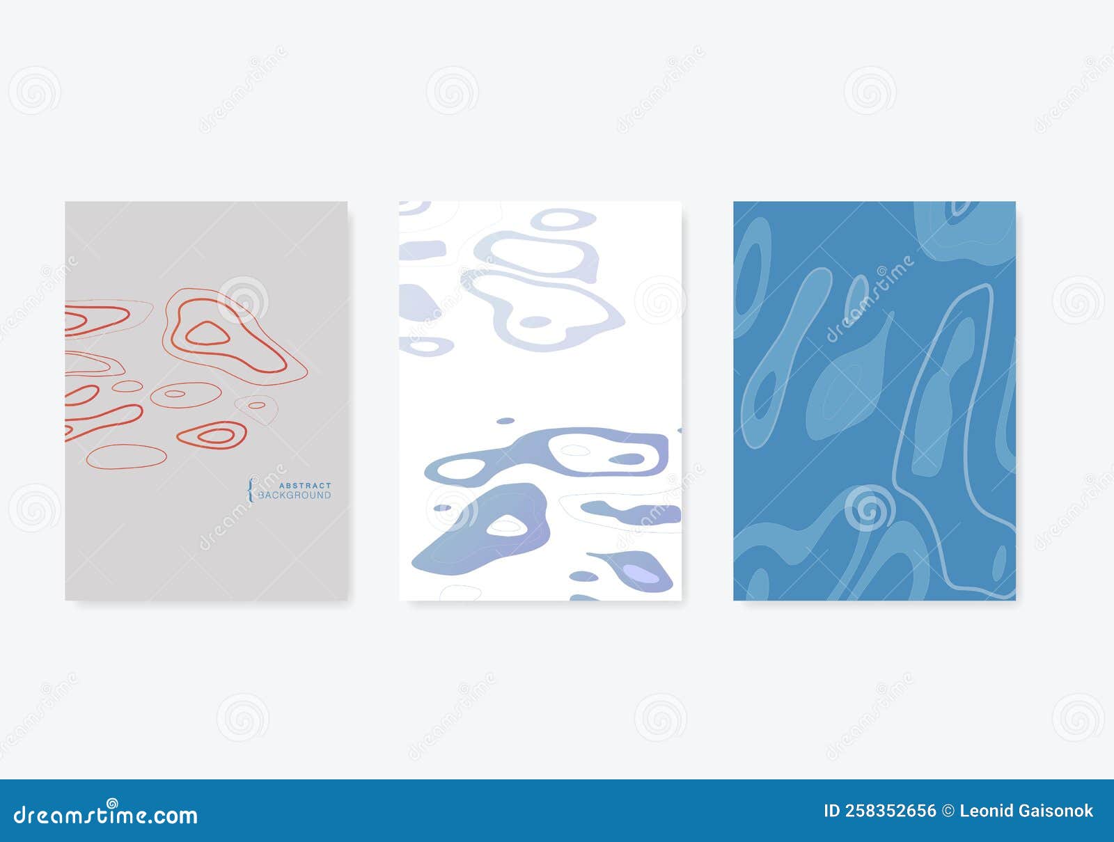 Vector Modern Landscape Geodesy and Topography Map. Cover Template ...