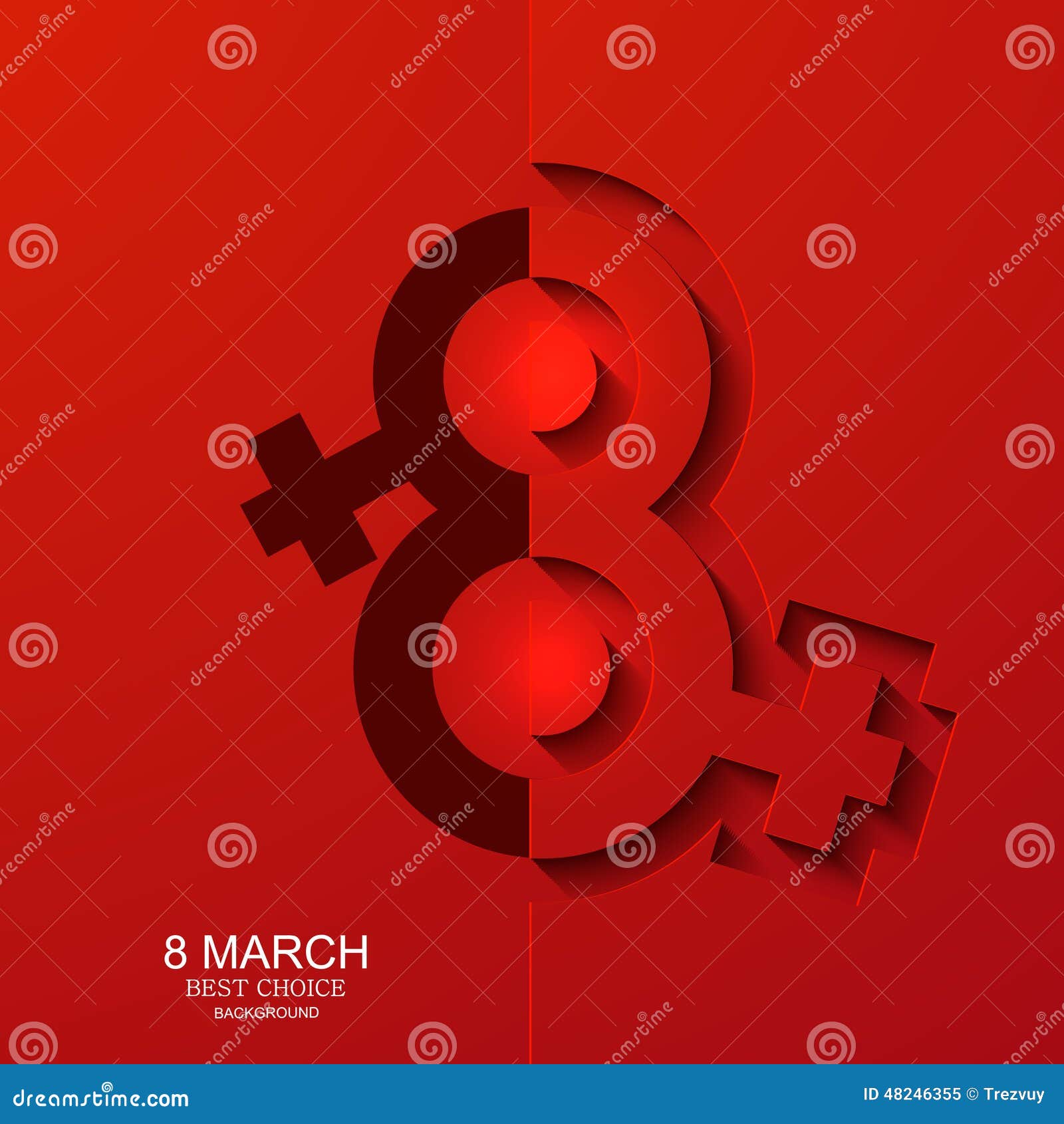 Vector Modern 8 March Background. Womens Day Stock Vector ...