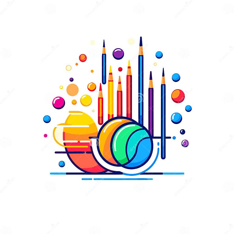 Vector of a Modern and Minimalist Logo for an Art Studio Stock Vector ...