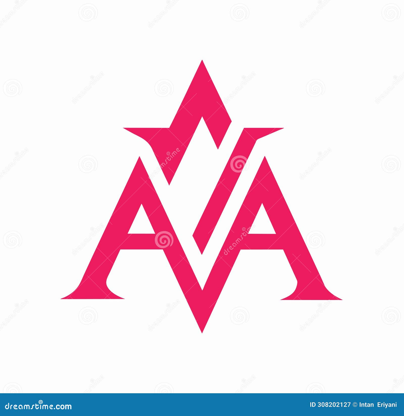 Vector Modern Monogram Initial Letter AAA Logo Stock Vector ...