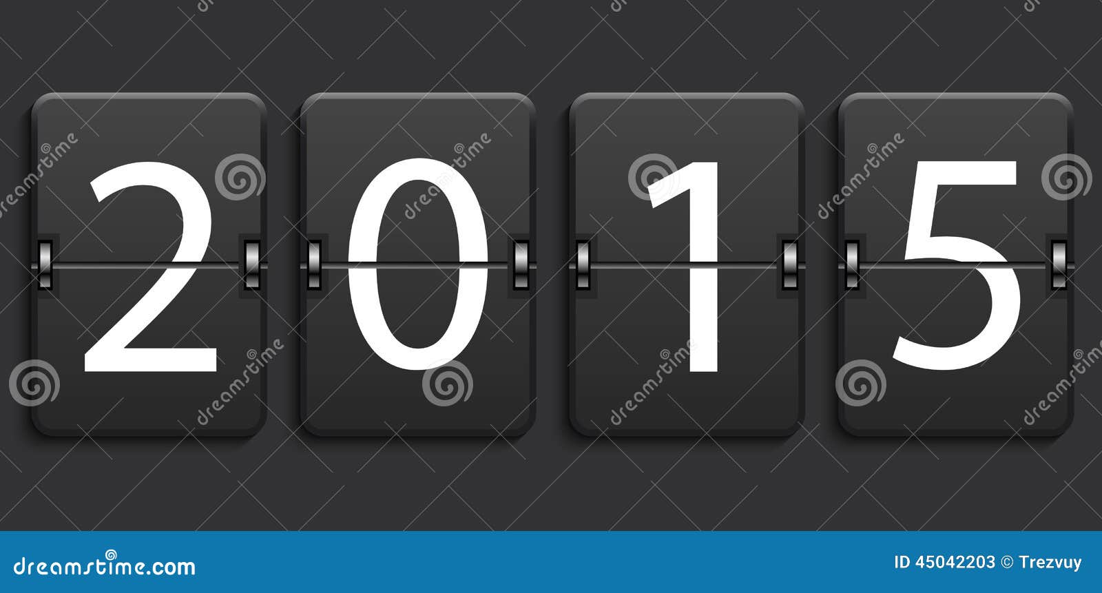 Numeric Scoreboard Displaying Number 1245 Using Analog Flipover ...