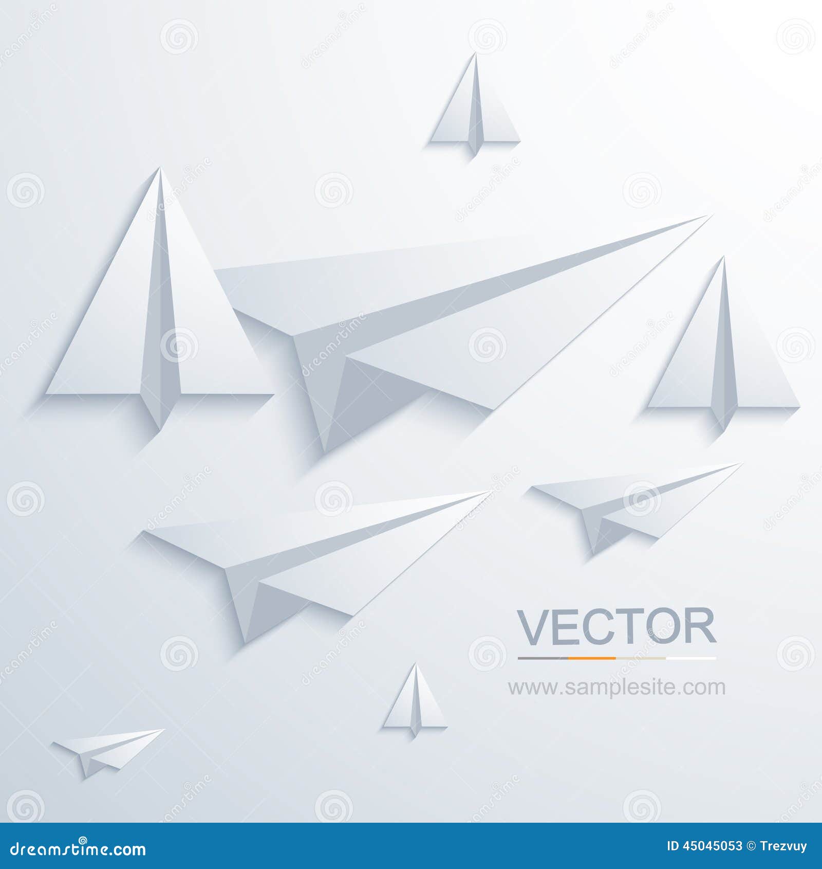 Vector Modern Origami Airplane Background. Stock Vector - Illustration ...