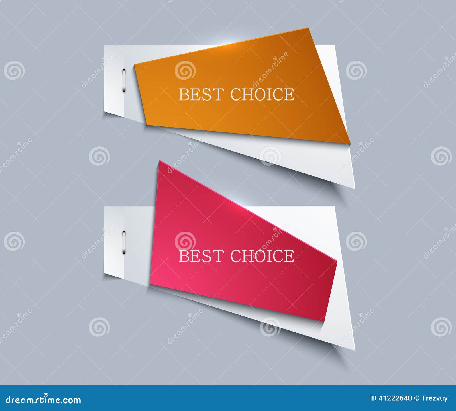 Vector Modern Paper Element Design. Stock Vector - Illustration of ...