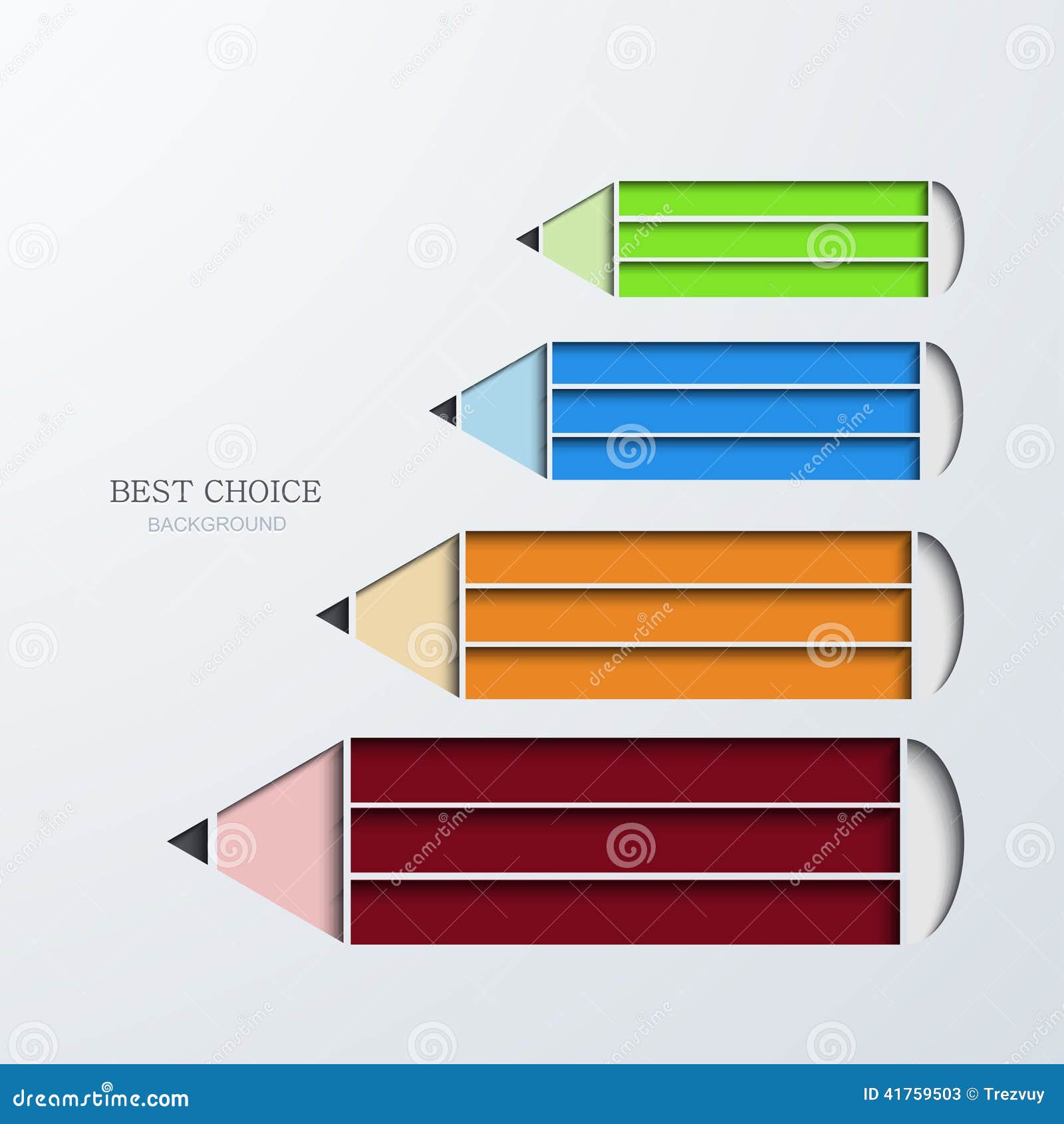 Vector Modern Pencil Infographics. Stock Vector - Illustration of ...