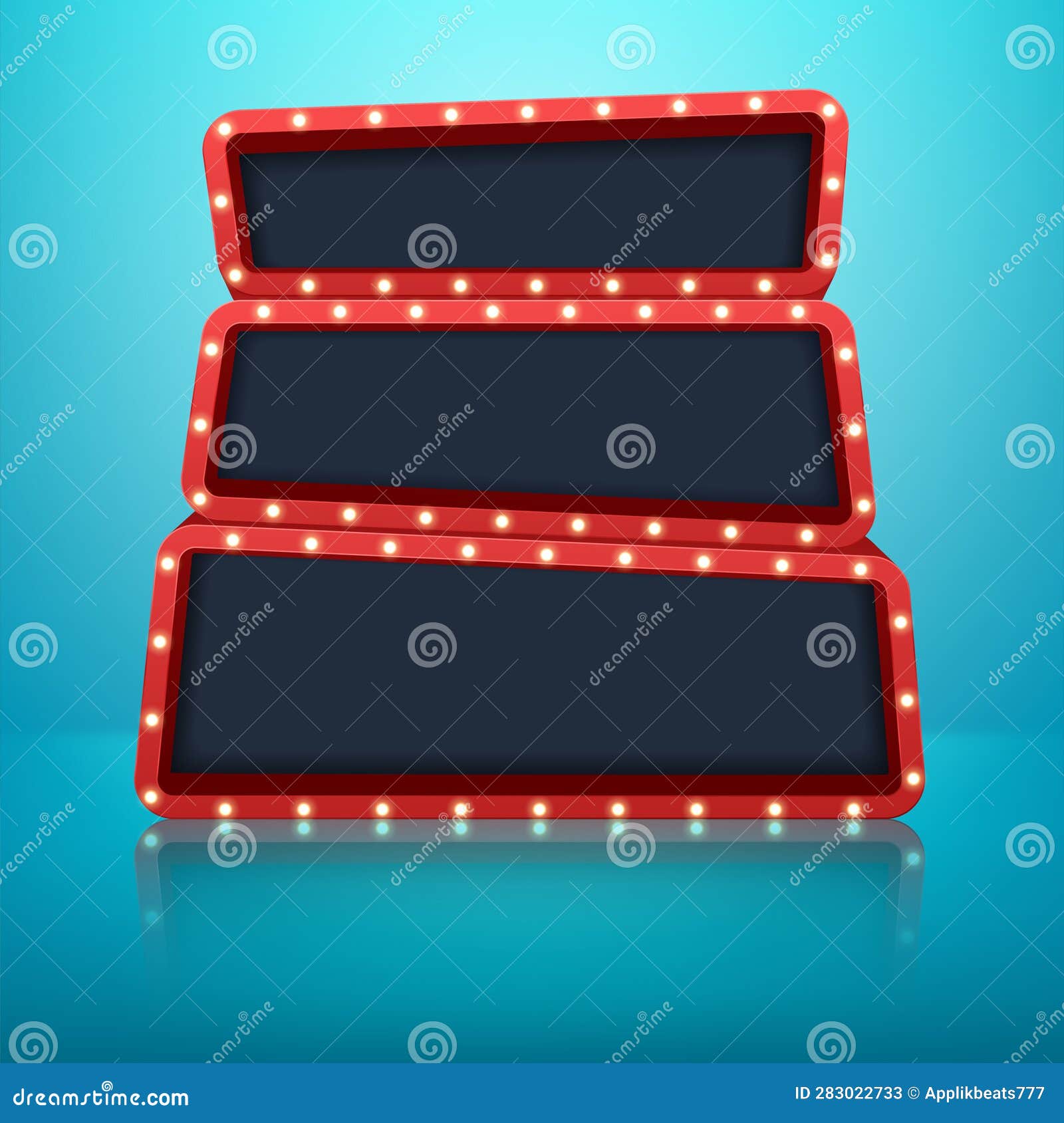 Vector Modern Retro Billboard Background with Place for Your Text Stock ...