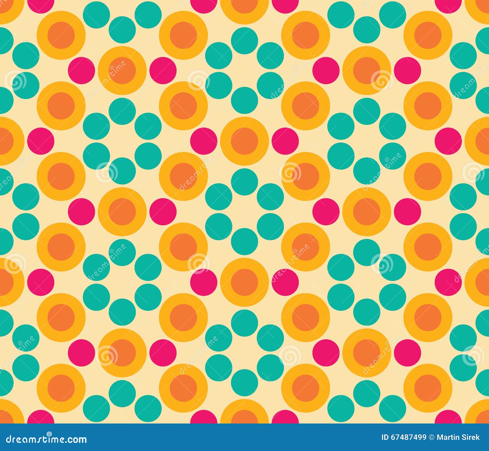 Vector Modern Seamless Colorful Geometry Circle Pattern, Color Abstract ...