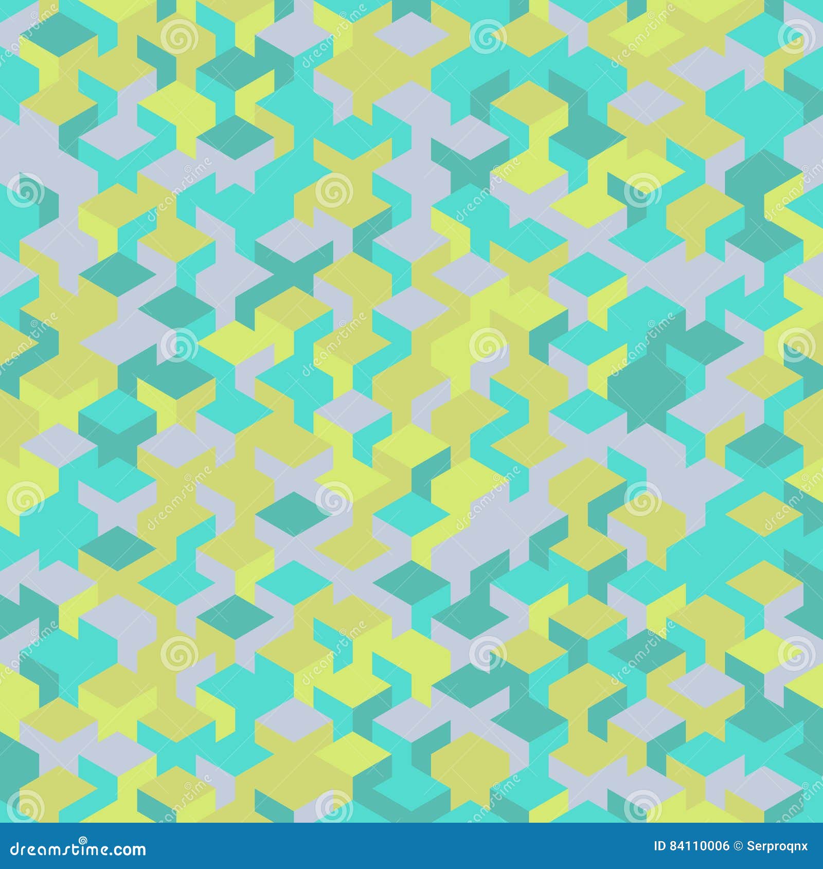 Vector Modern Seamless Geometry Cube Pattern, Abstract Geometric Stock ...