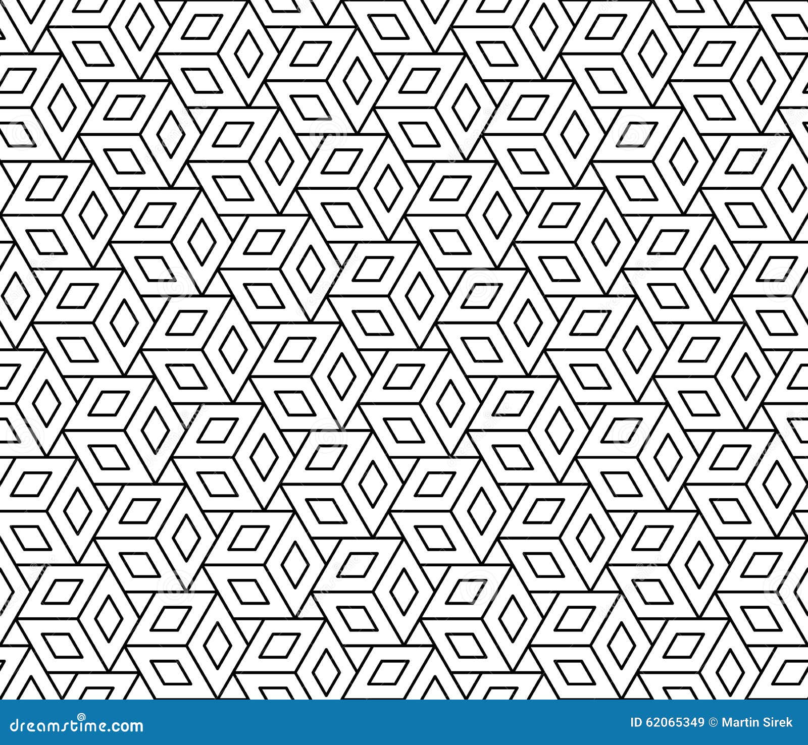 Vector Modern Seamless Geometry Pattern Cubes, Black and White Abstract ...