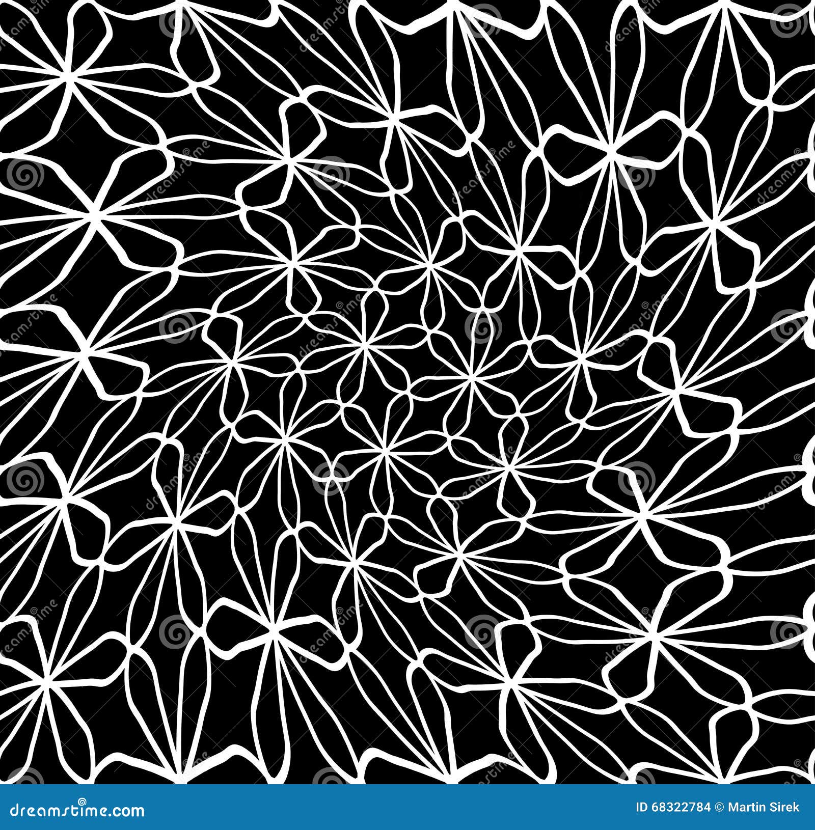 Vector Modern Seamless Geometry Pattern Flower of Life, Black and White ...