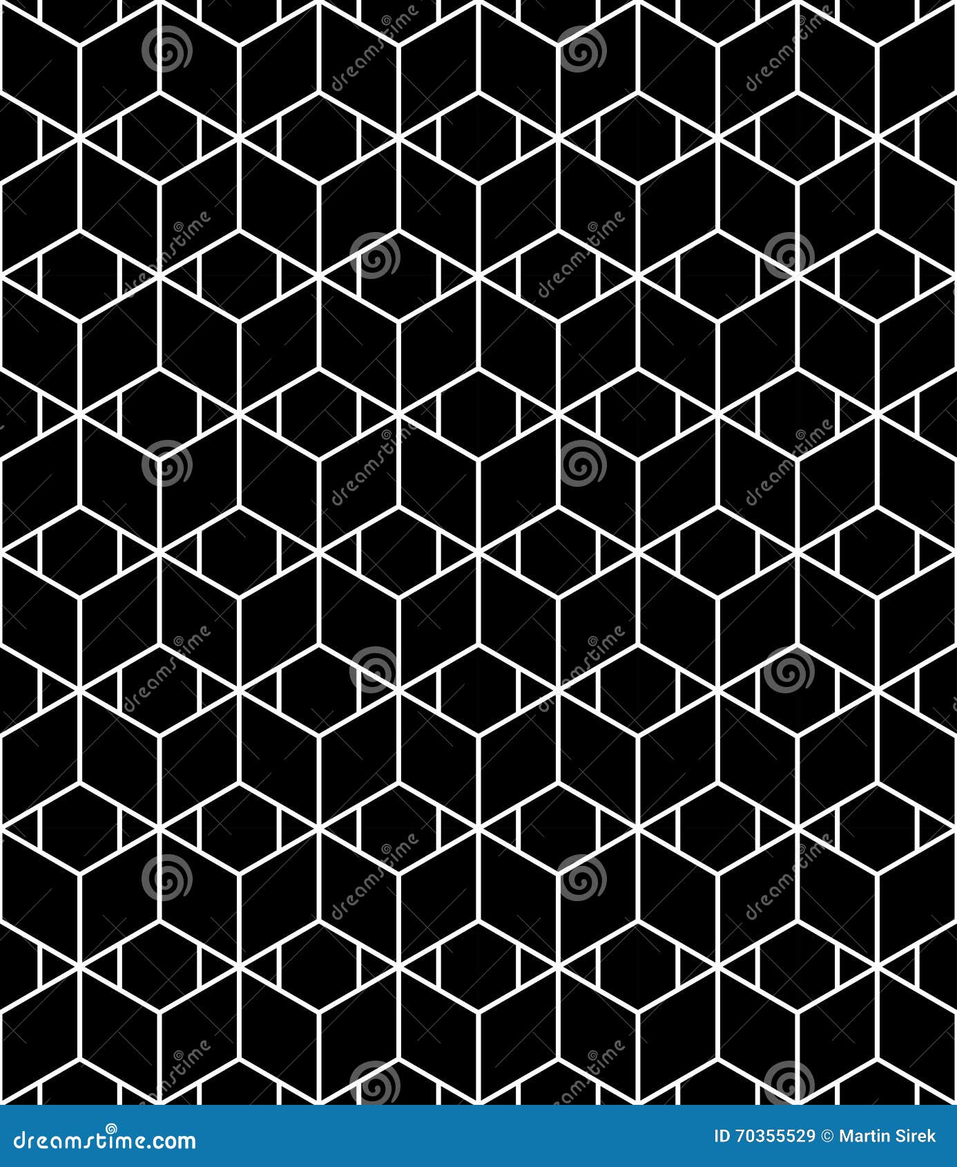 Vector Modern Seamless Geometry Pattern Hexagon, Black and White ...