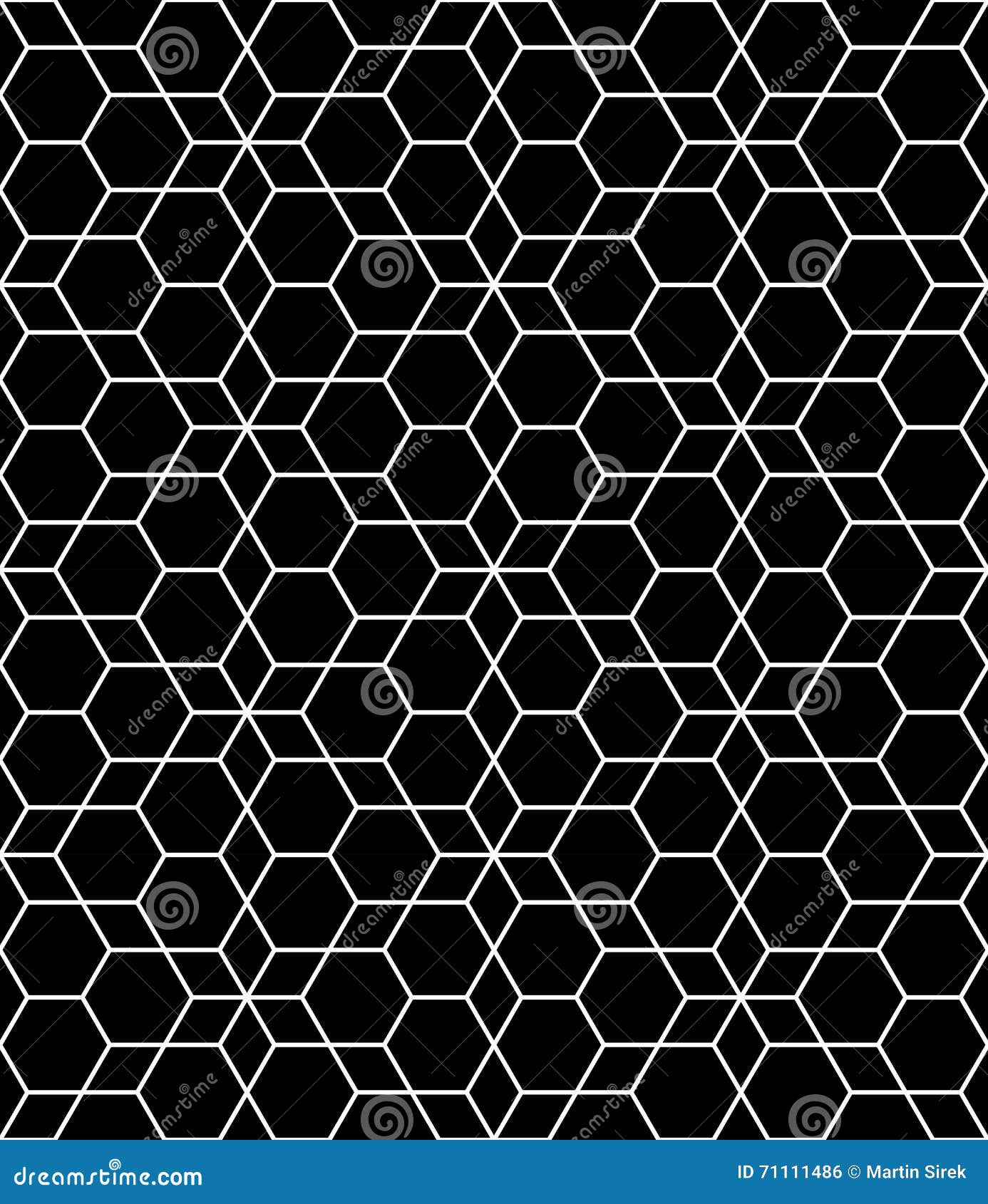 Vector Modern Seamless Geometry Pattern Hexagon, Black and White ...