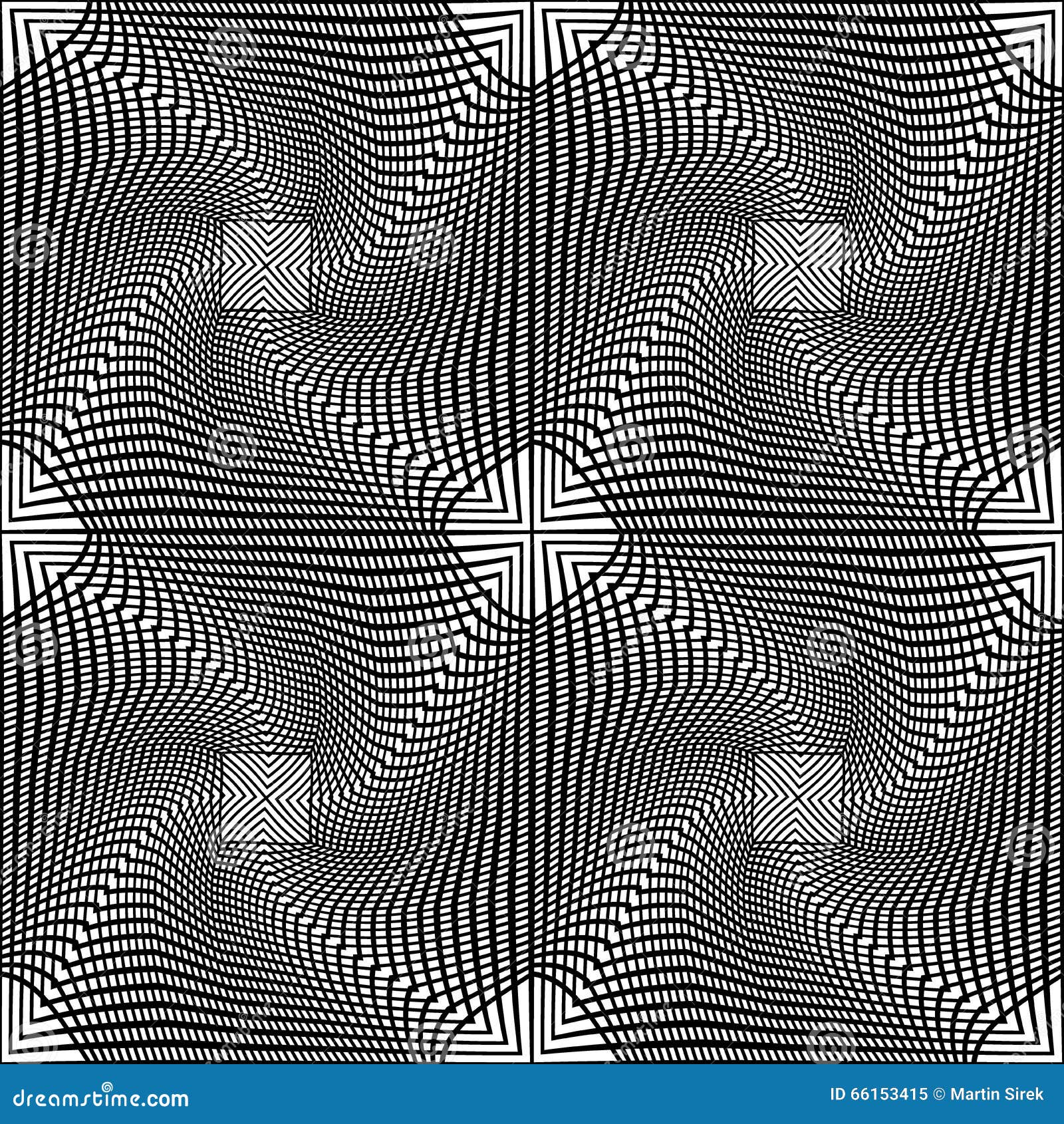 Vector Modern Seamless Geometry Pattern Line Art Black And White