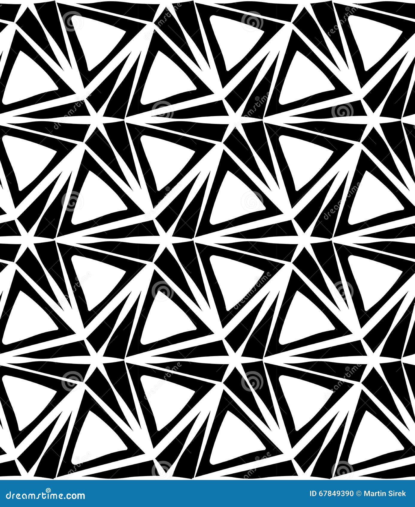 Vector Modern Seamless Geometry Pattern Three Point Star, Black and ...