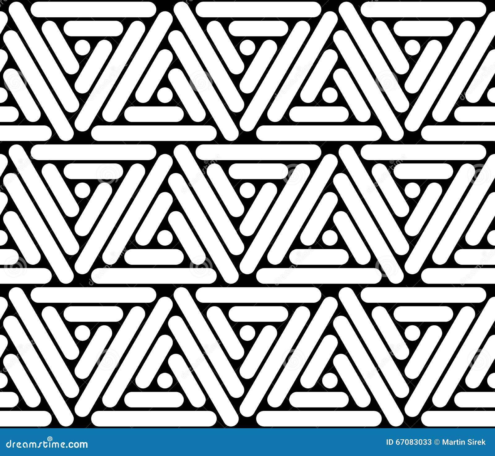 Vector Modern Seamless Geometry Pattern Triangle, Black and White ...