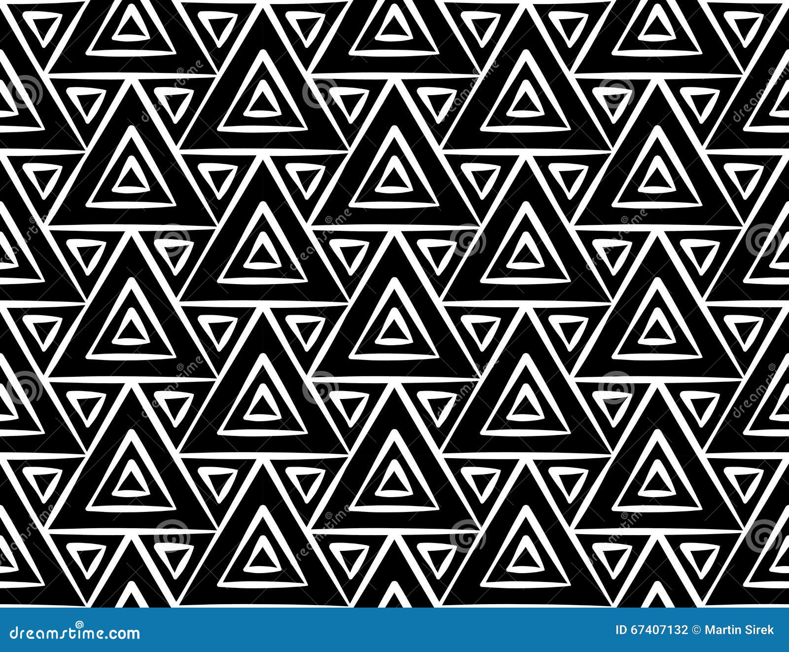 Vector Modern Seamless Geometry Pattern Triangles, Black and White ...