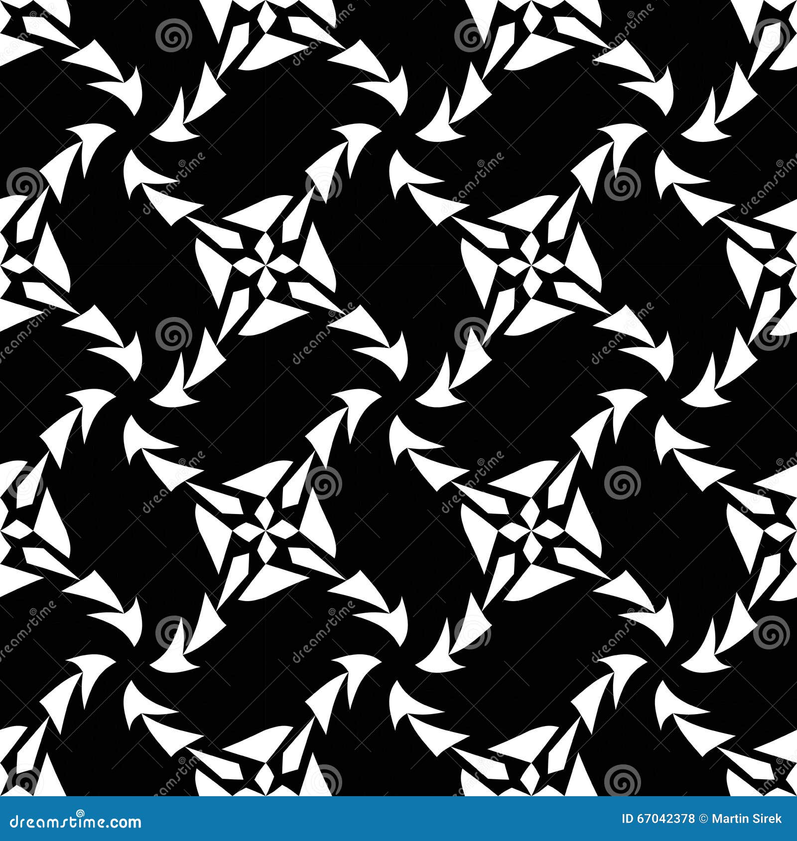 Vector Modern Seamless Geometry Pattern Trippy Black And White