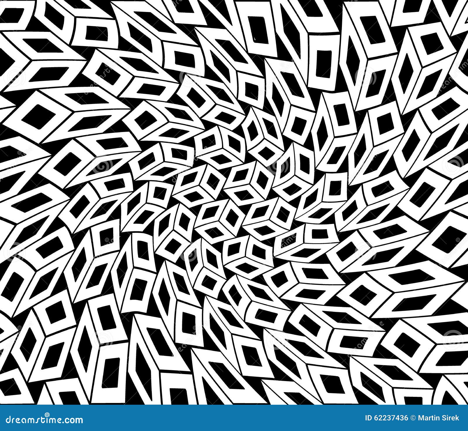 Vector Modern Seamless Geometry Pattern Trippy Black And White