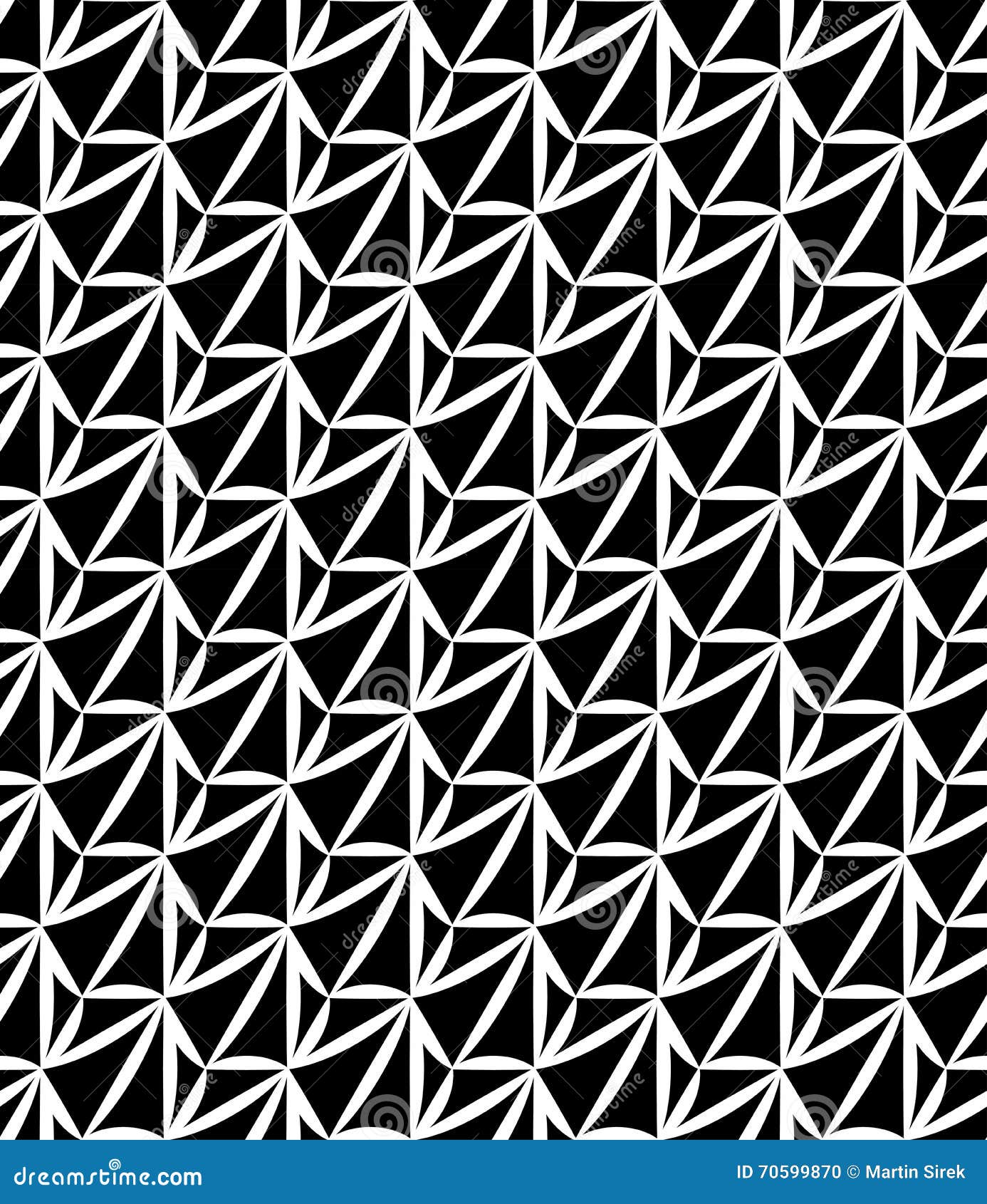 Vector Modern Seamless Geometry Pattern Weird, Black and White Abstract ...