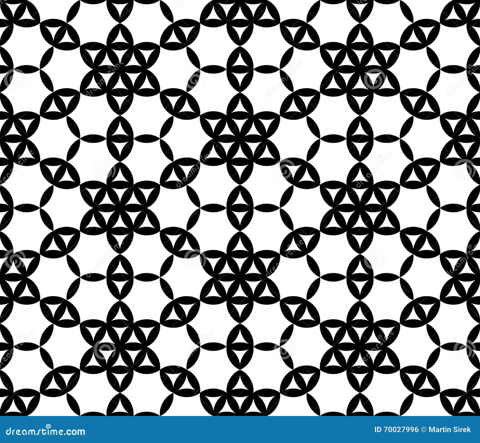 Vector Modern Seamless Sacred Geometry Pattern, Black and White ...