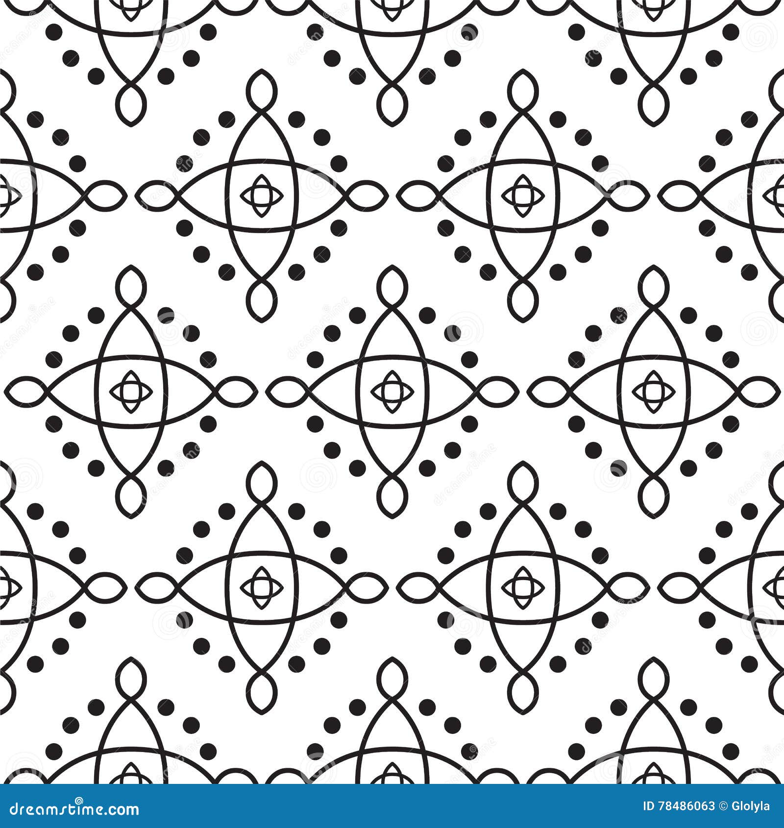 Vector Modern Seamless Sacred Geometry Pattern Stock Vector ...