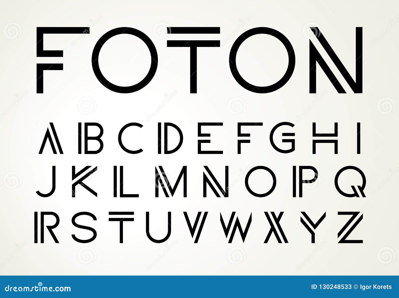 Vector Modern Set. Modern Abstract Font, Alphabet. Stock Vector ...