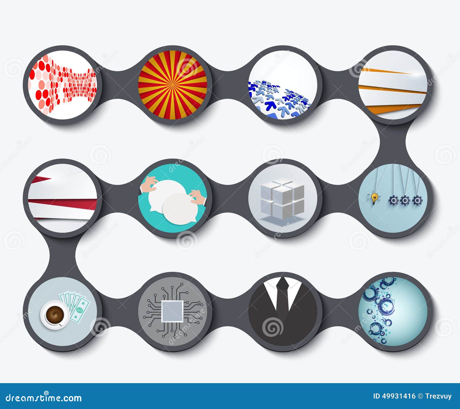 Vector Modern Set of Business Backgrounds Stock Vector - Illustration ...