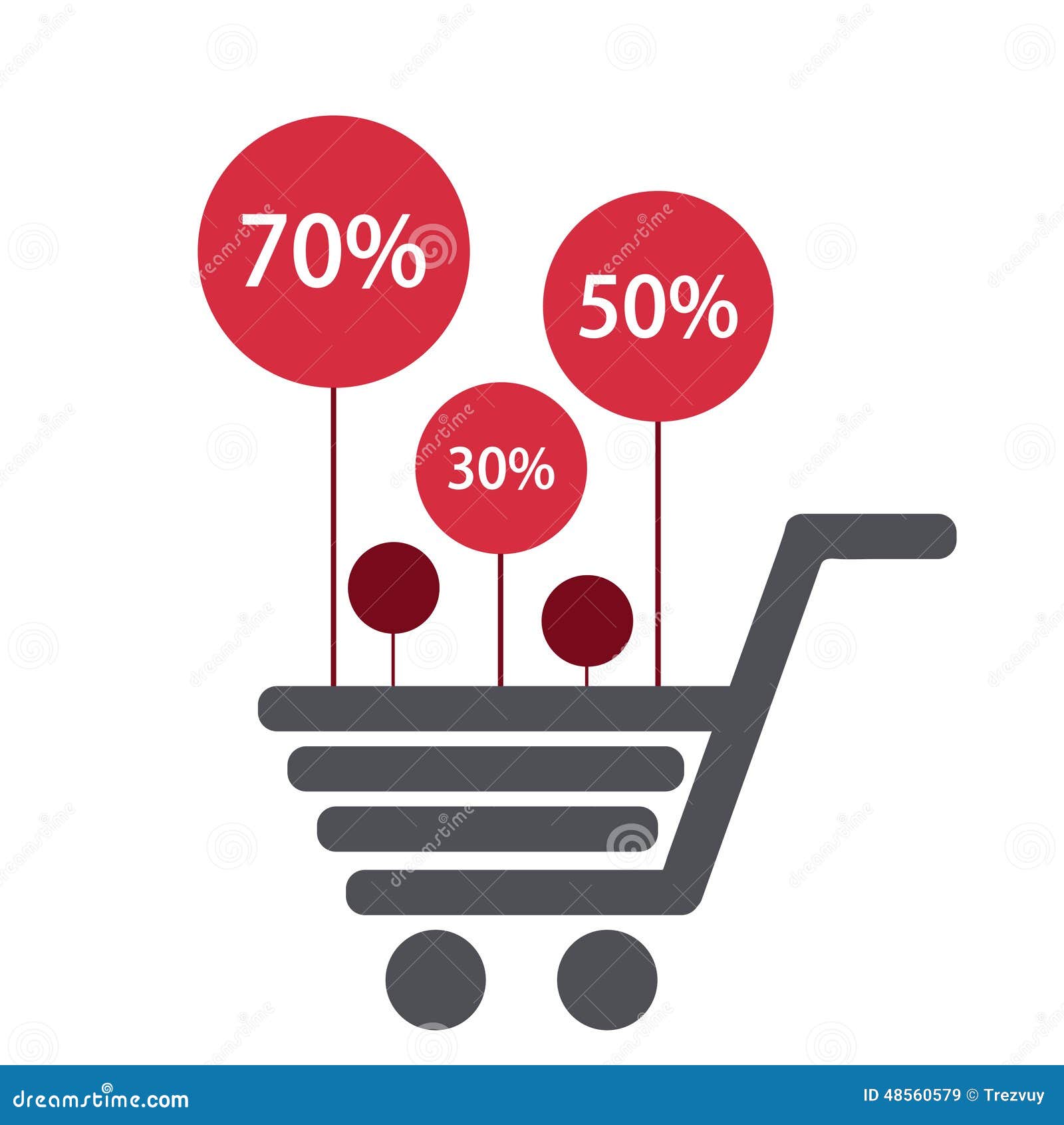 Vector Modern Shooping Sale Icons Background. Stock Vector ...