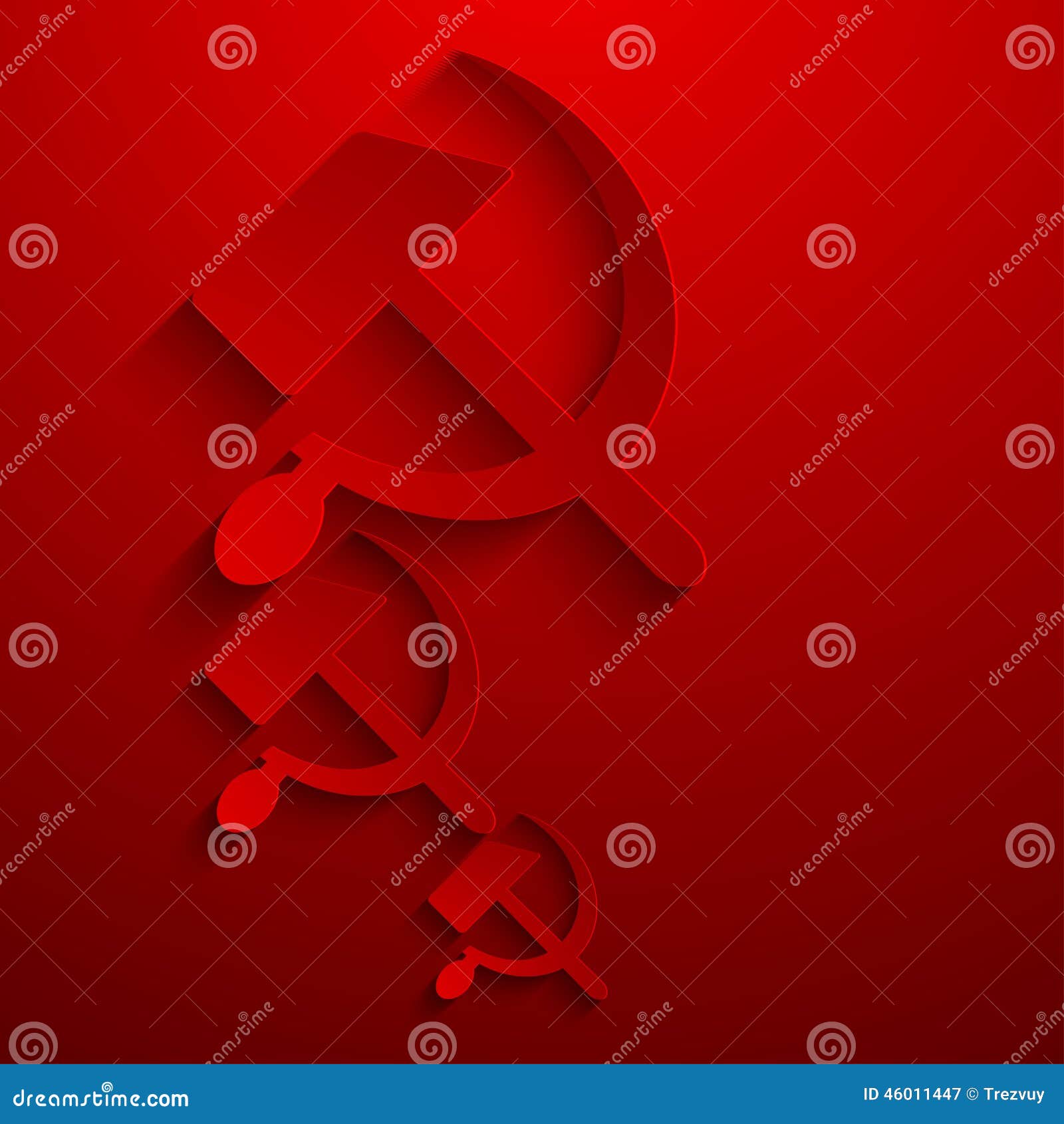 Vector Modern Sickle And Hammer Symbol Background. | CartoonDealer.com ...