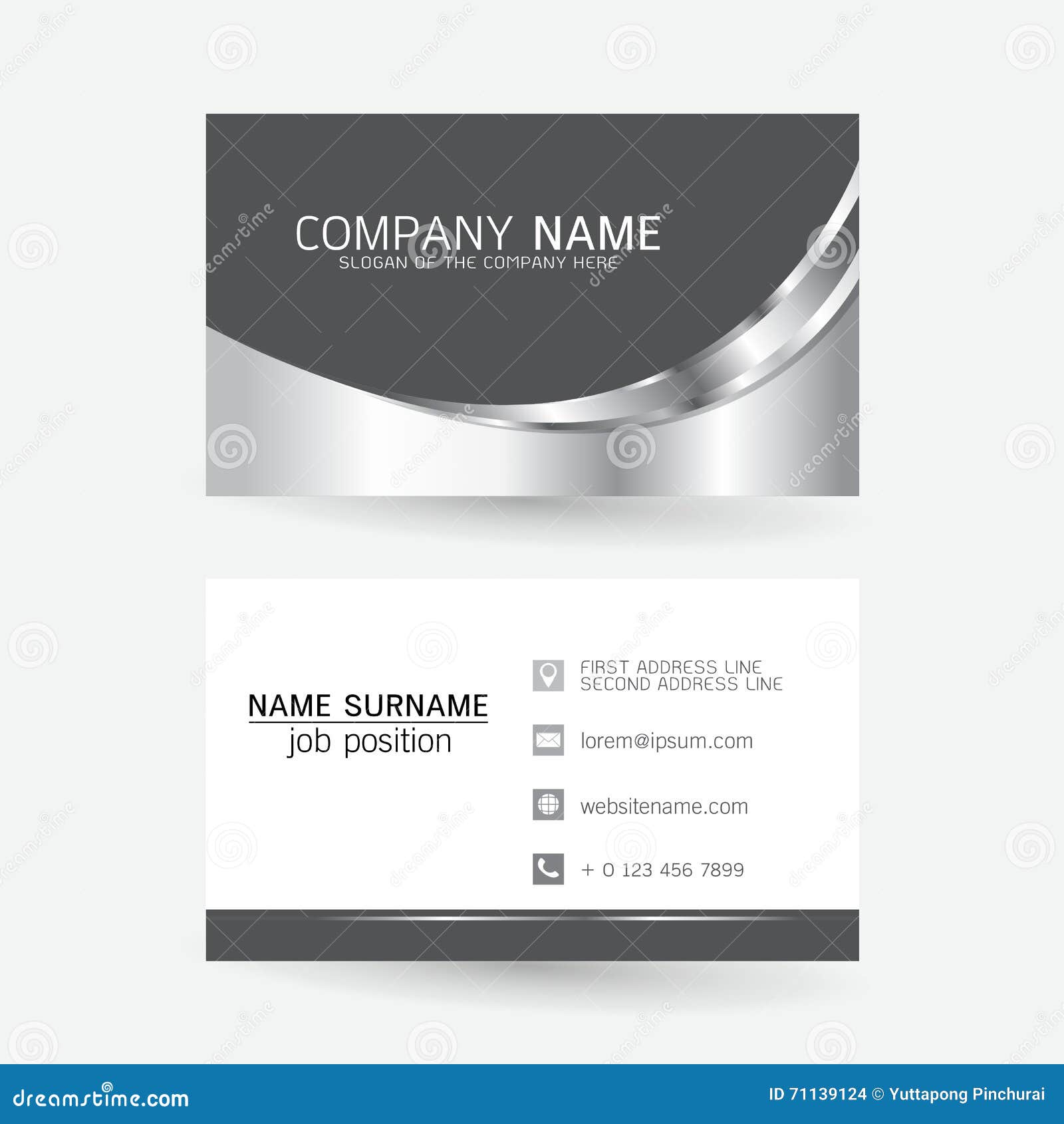 Simple Light Business Card Stock Illustrations – 43,978 Simple Light ...