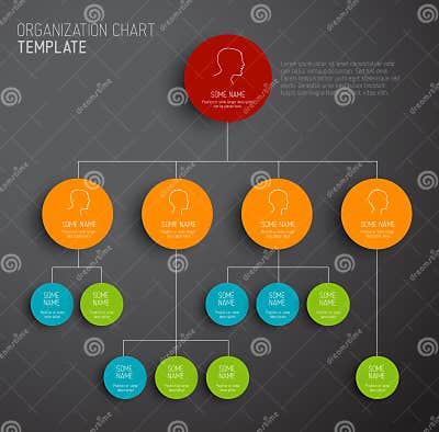 Vector Modern and Simple Organization Chart Template Stock Vector ...