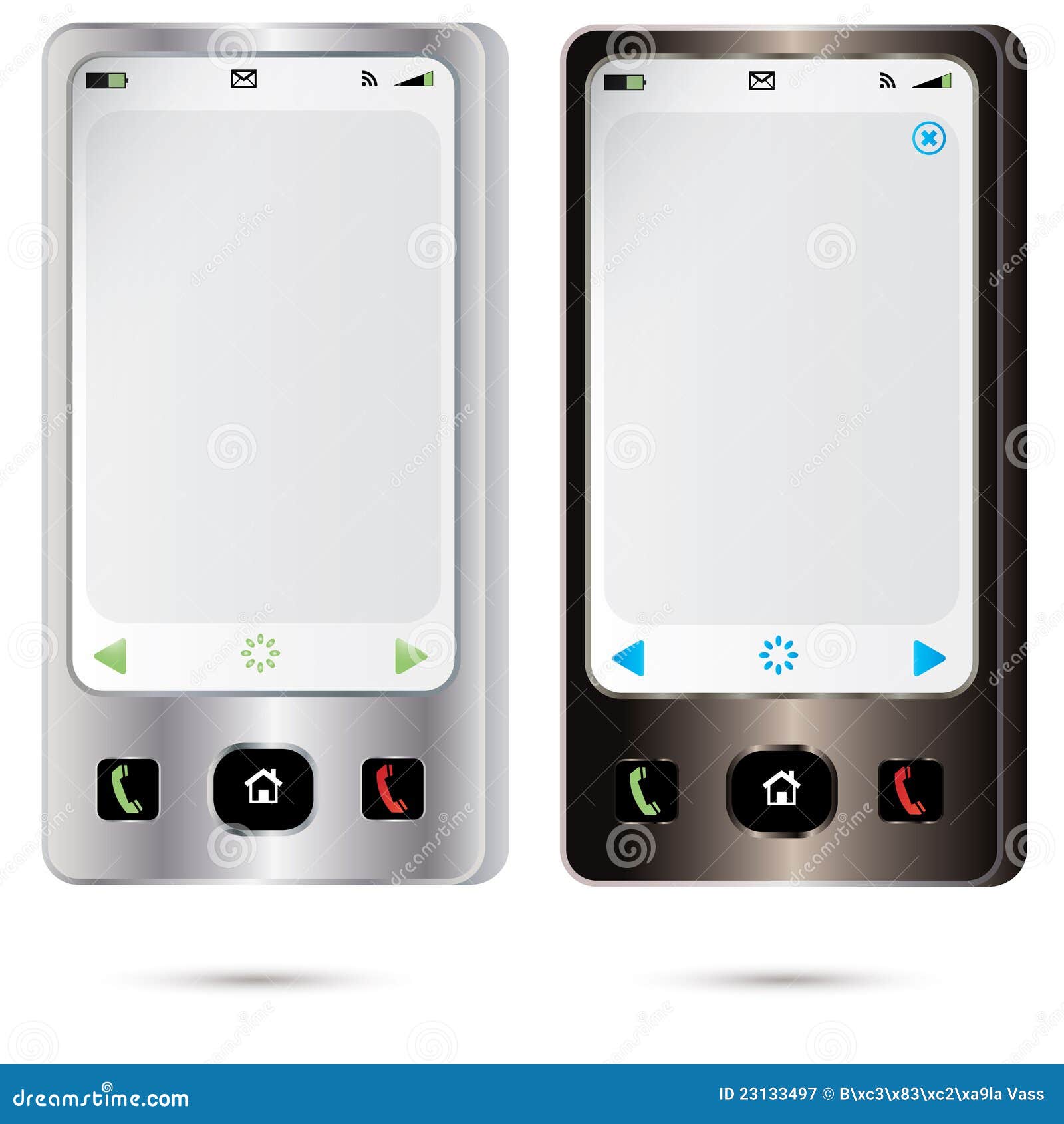 Vector Modern Smart Phone, Text Box. Stock Vector - Illustration of ...