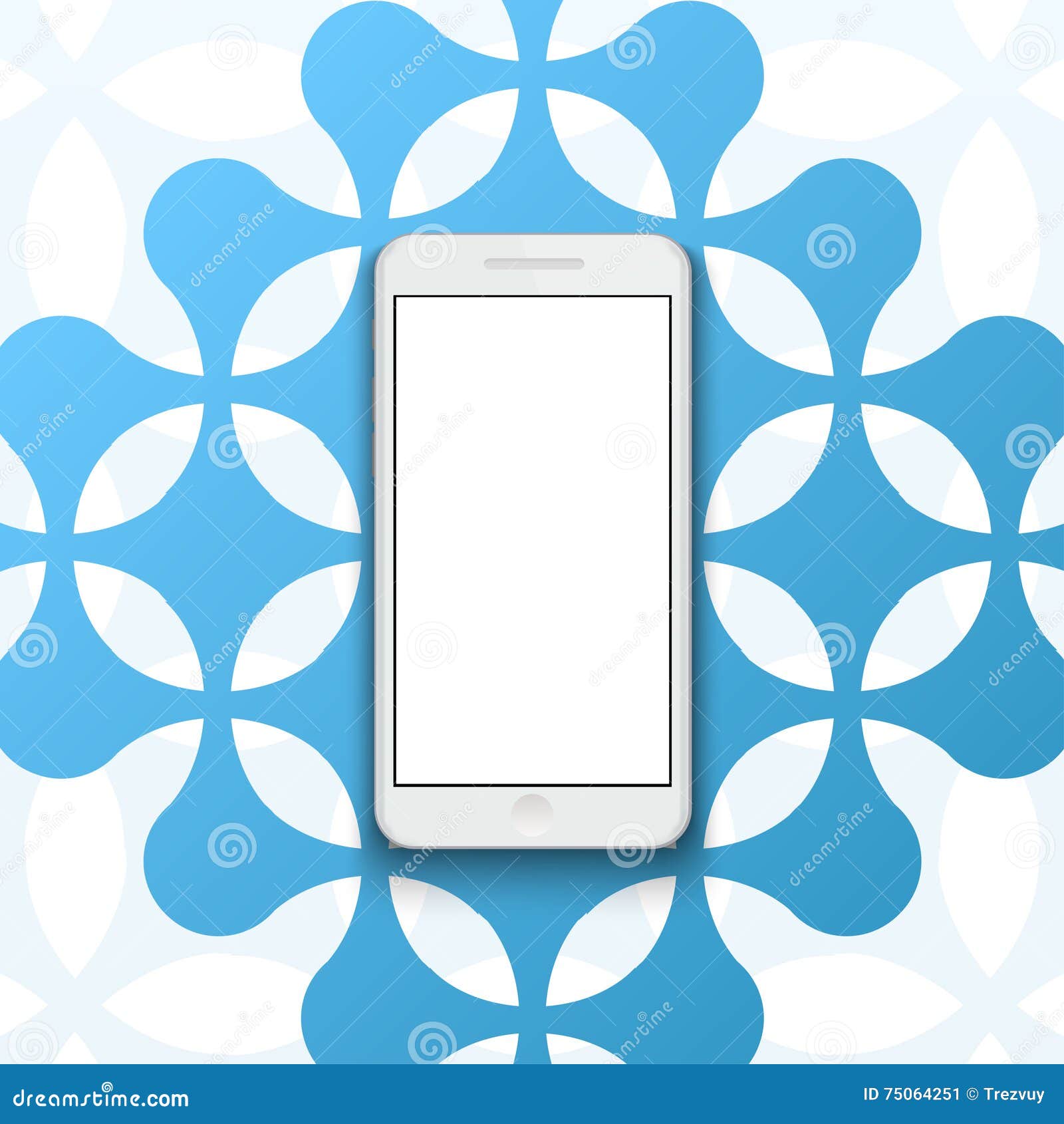 Vector Modern Smartphone Banner Background Stock Vector - Illustration ...