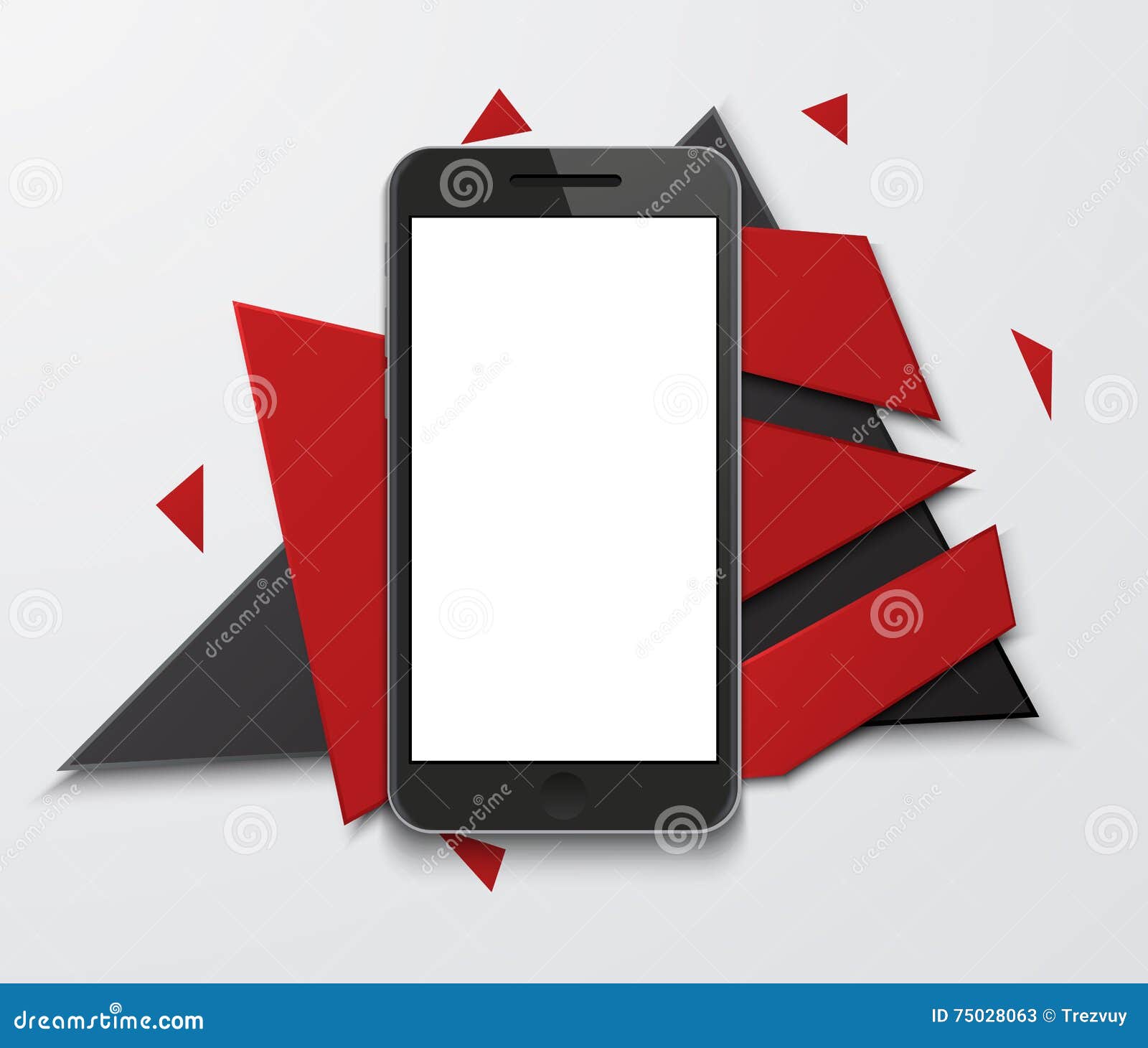 Vector Modern Smartphone Creative Banner Background. Stock Vector ...