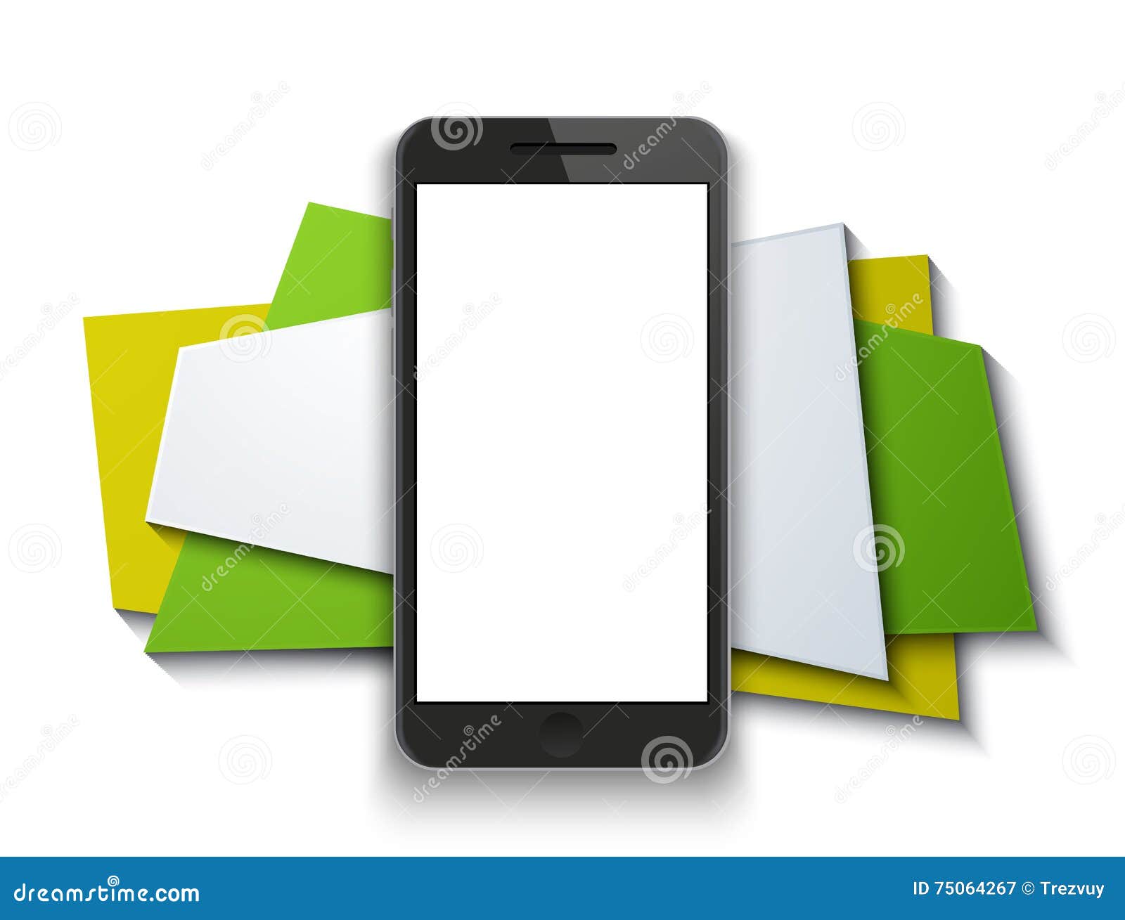Vector Modern Smartphone Creative Banner Background. Stock Vector ...