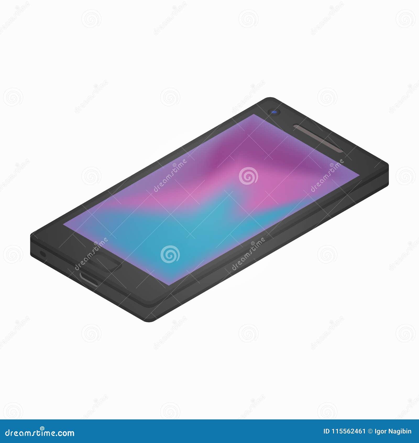 Vector Modern Smartphone Icon Stock Illustration - Illustration of ...