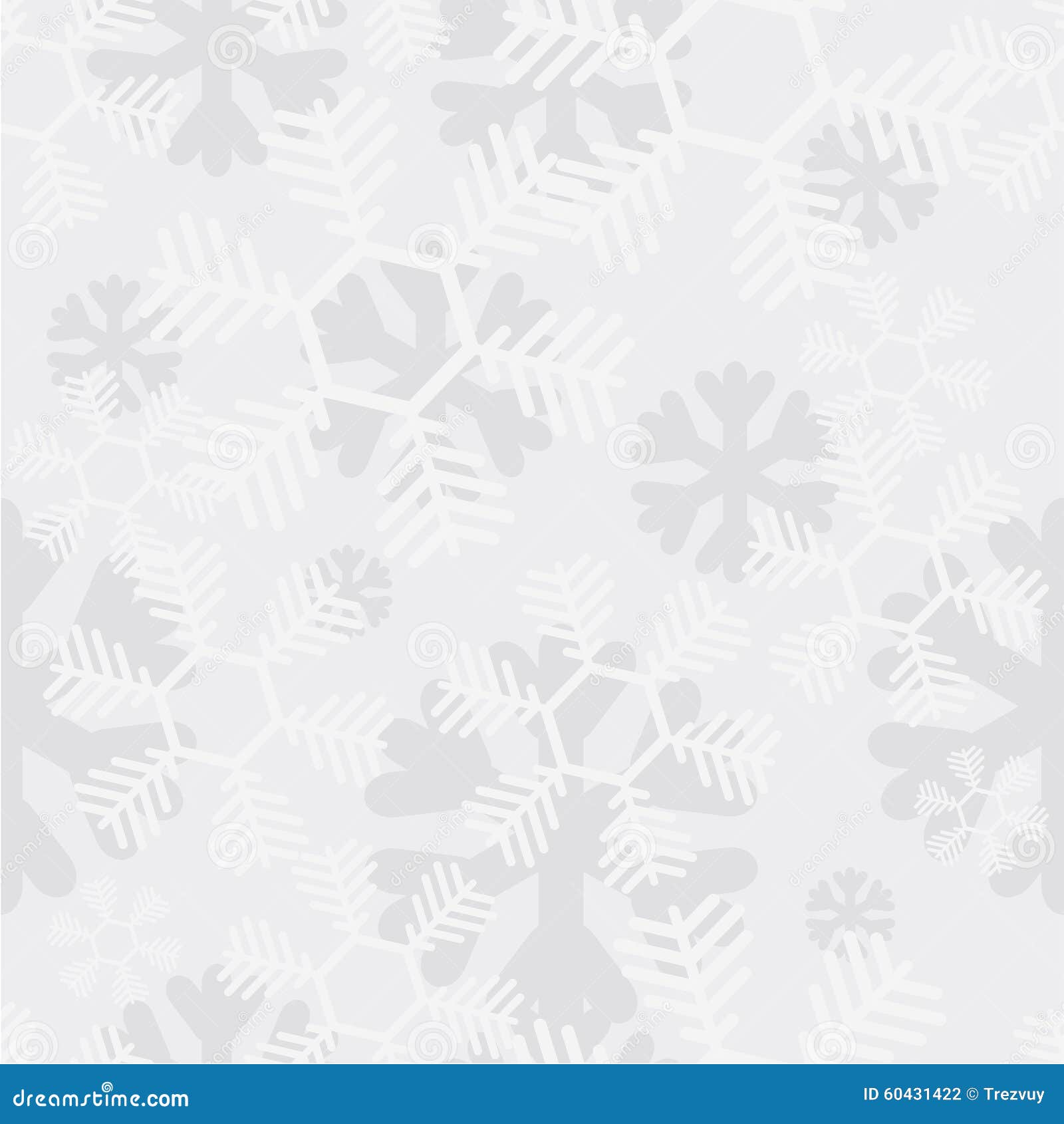 Vector Modern Snowflakes Seamless Background Stock Vector ...