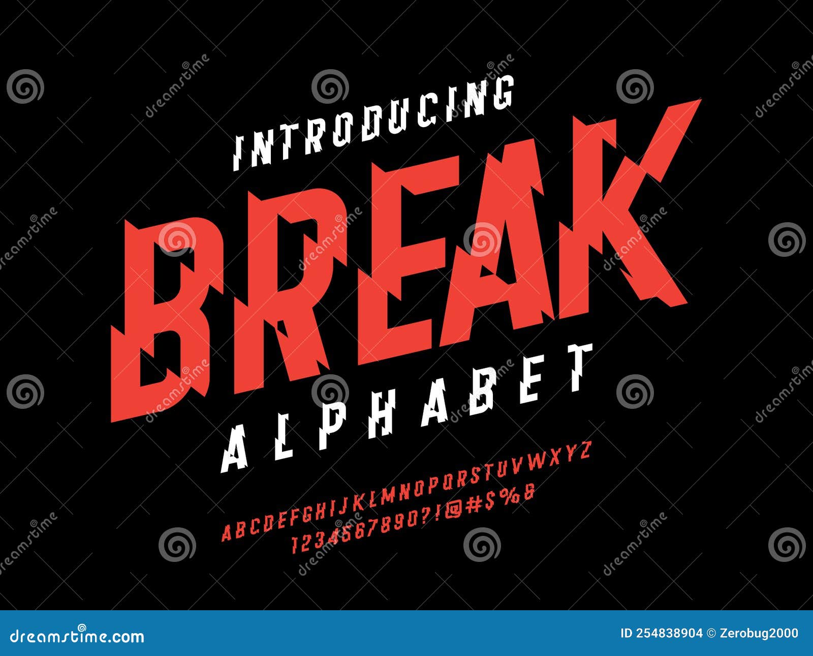 Shredded Font Vector Illustration | CartoonDealer.com #144091462