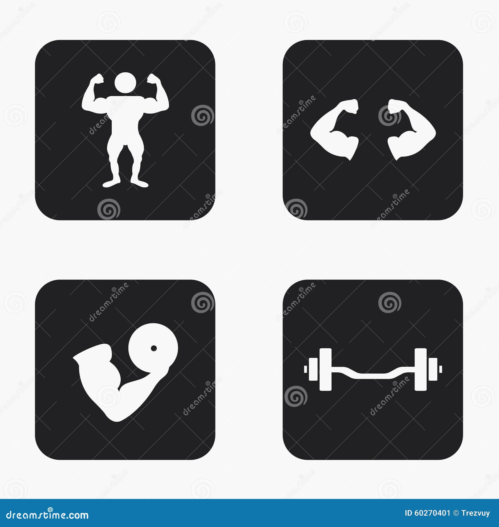 Vector Modern Sport Icons Set Stock Vector - Illustration of isolated ...