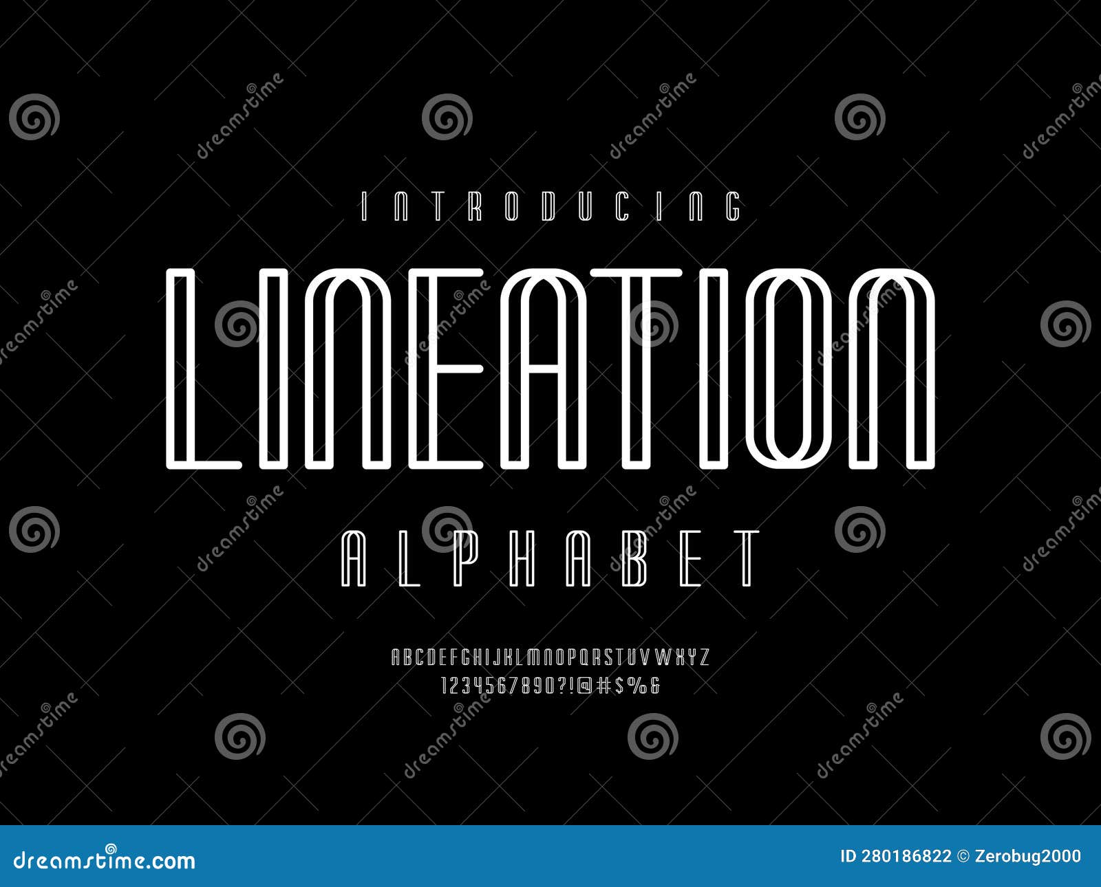 Stylized font stock vector. Illustration of design, logo - 280186822