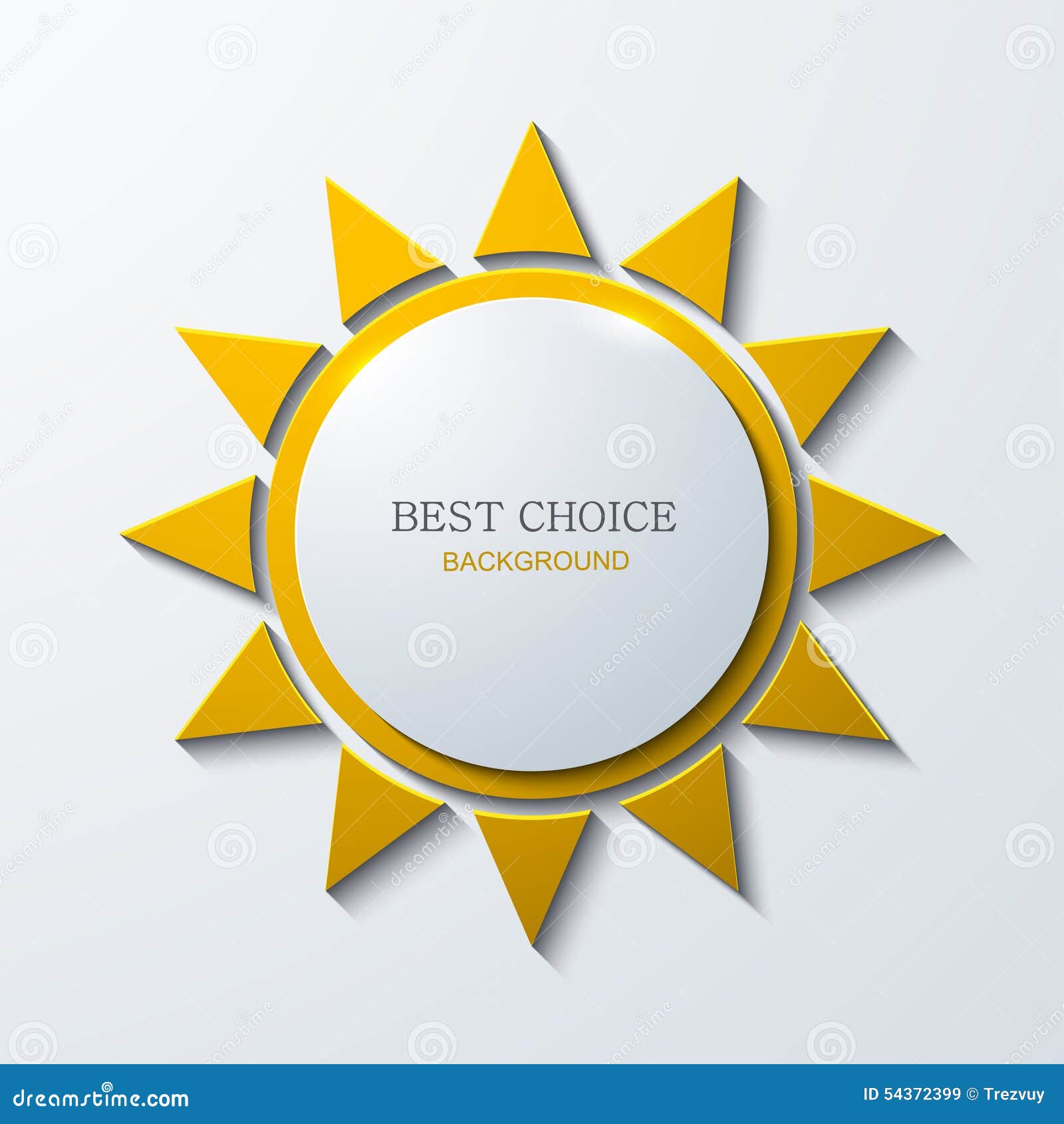 Vector Modern Sun Icon Background on White Stock Vector - Illustration ...