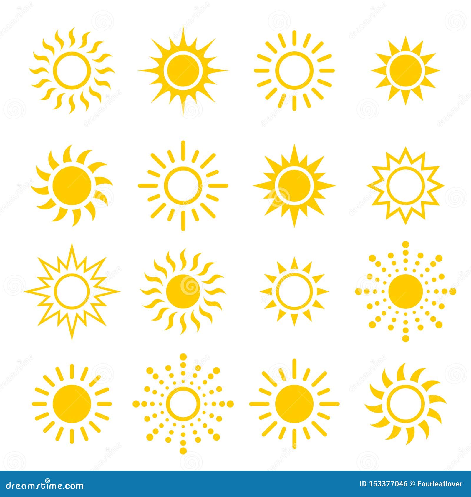 Vector Modern Sun Set Sunshine Stock Vector - Illustration of nature ...