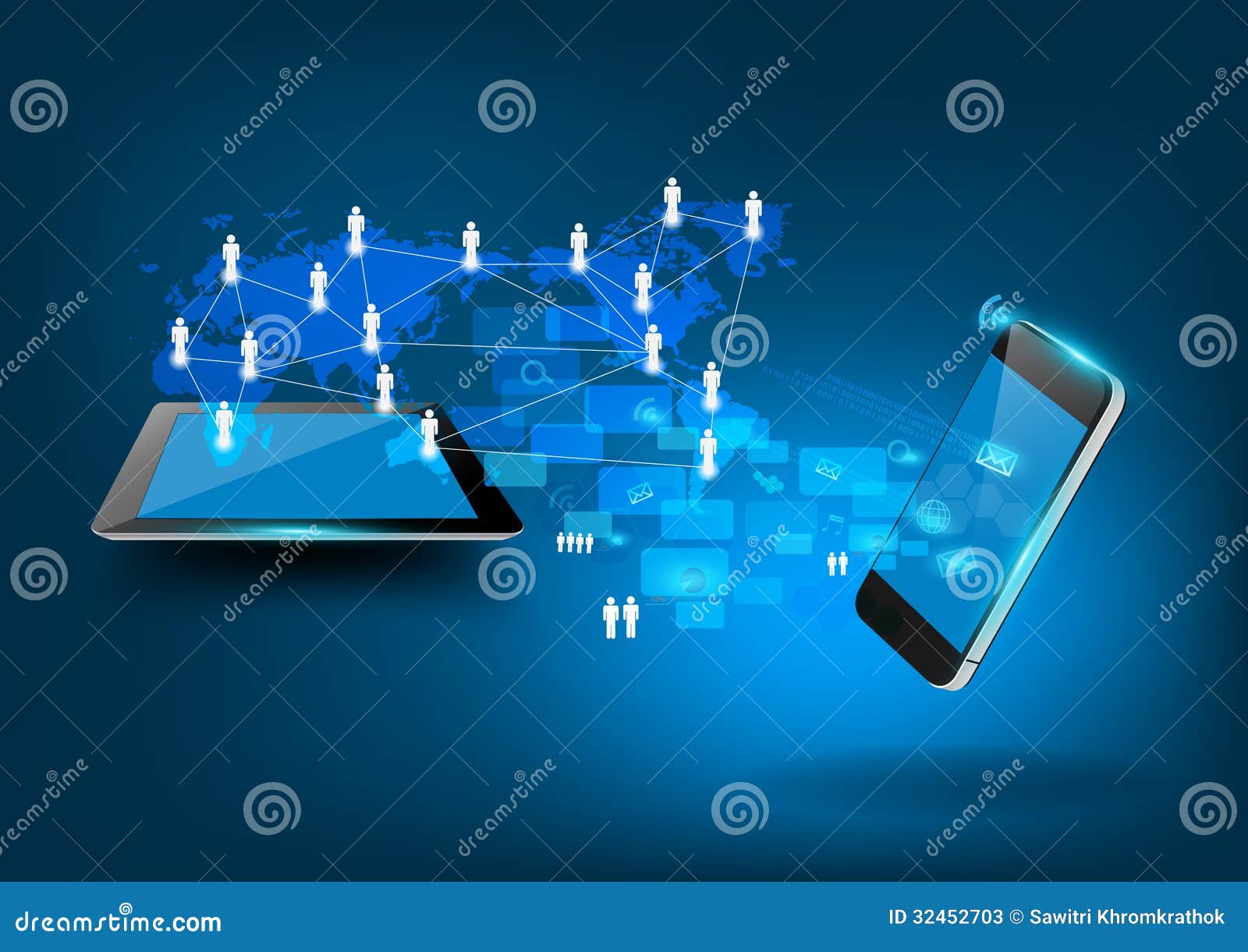 Vector Modern Technologie Bedrijfsconcept Vector Illustratie ...