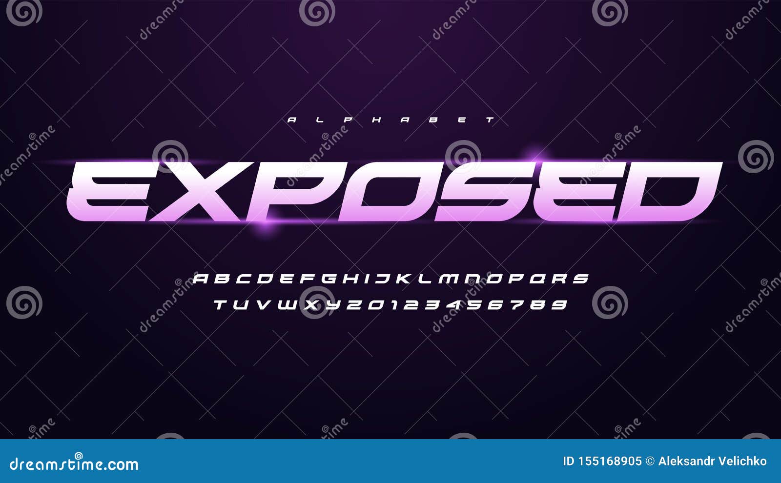 Vector Modern Technology Alphabet, Creative Characters Set Stock Vector ...