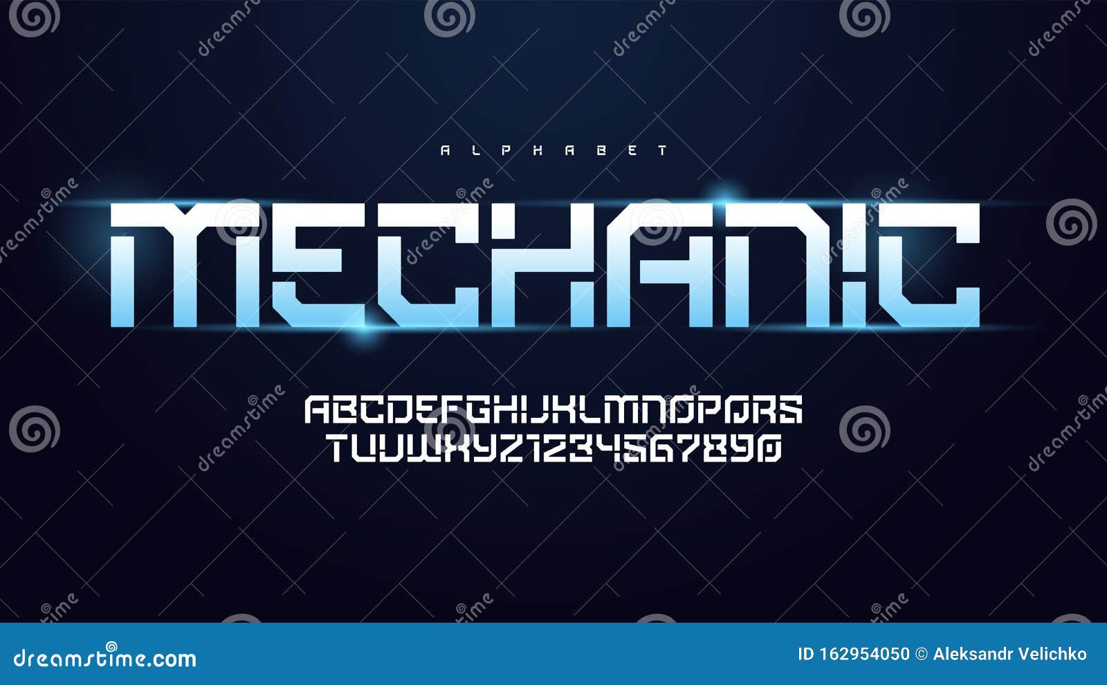 Vector Modern Technology Alphabet, Creative Characters Set Stock Vector ...