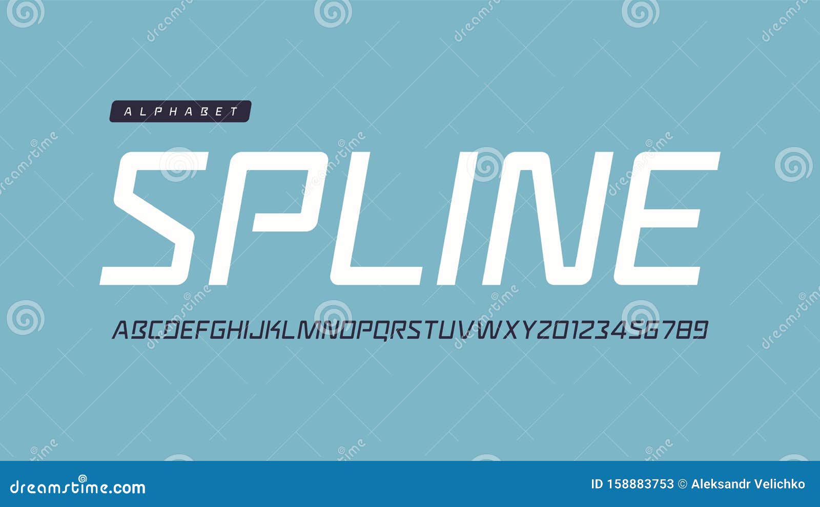 Vector Modern Technology Alphabet, Uppercase Letters, Typography Stock ...